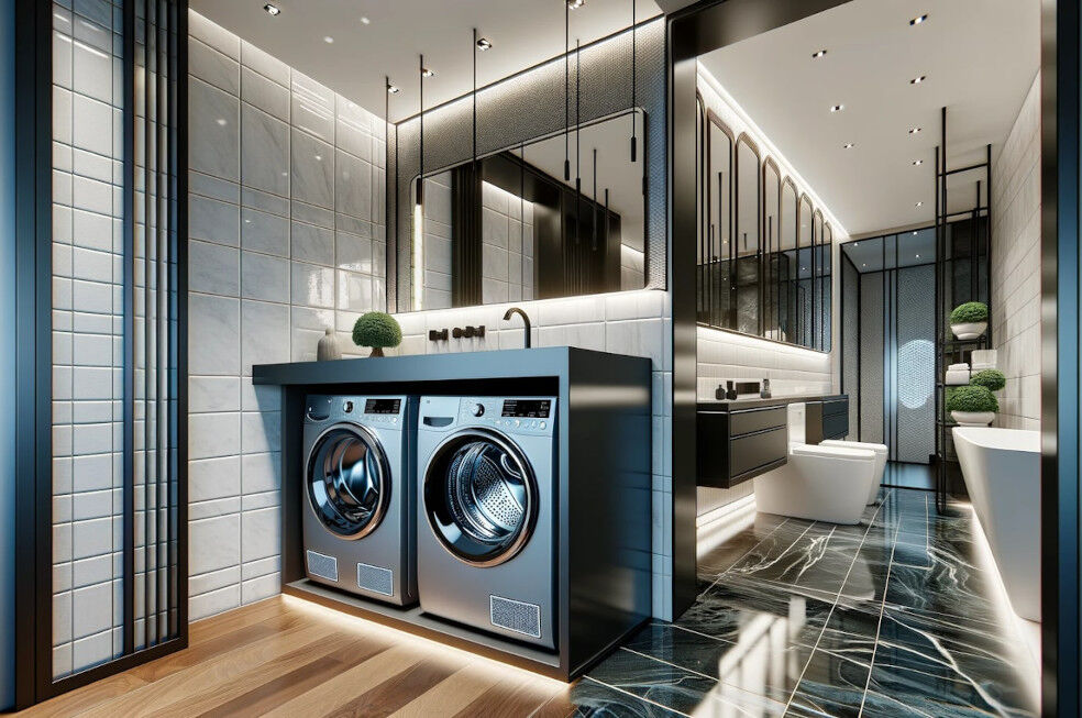 Jak zabudować pralkę i suszarkę w łazience? - bricomarche.pl