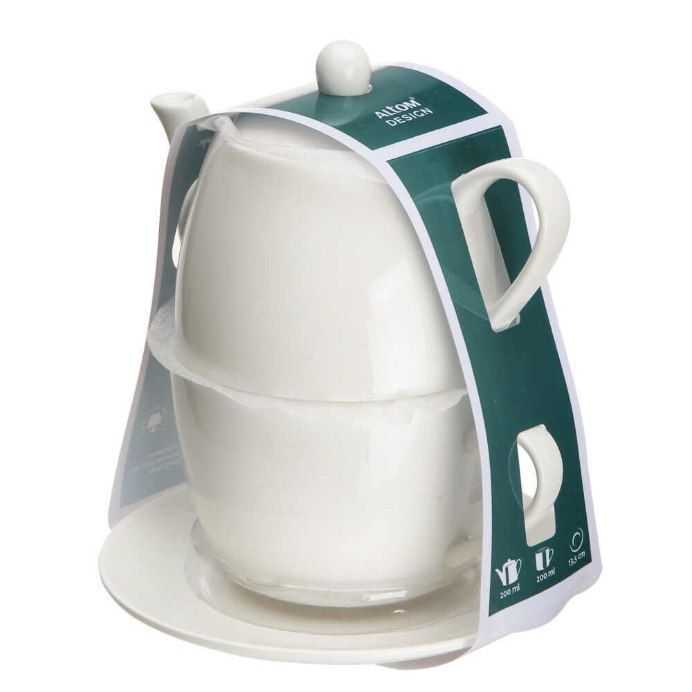 Zestaw do herbaty Tea For One porcelana kremowa ALTOM - Bricomarche.pl