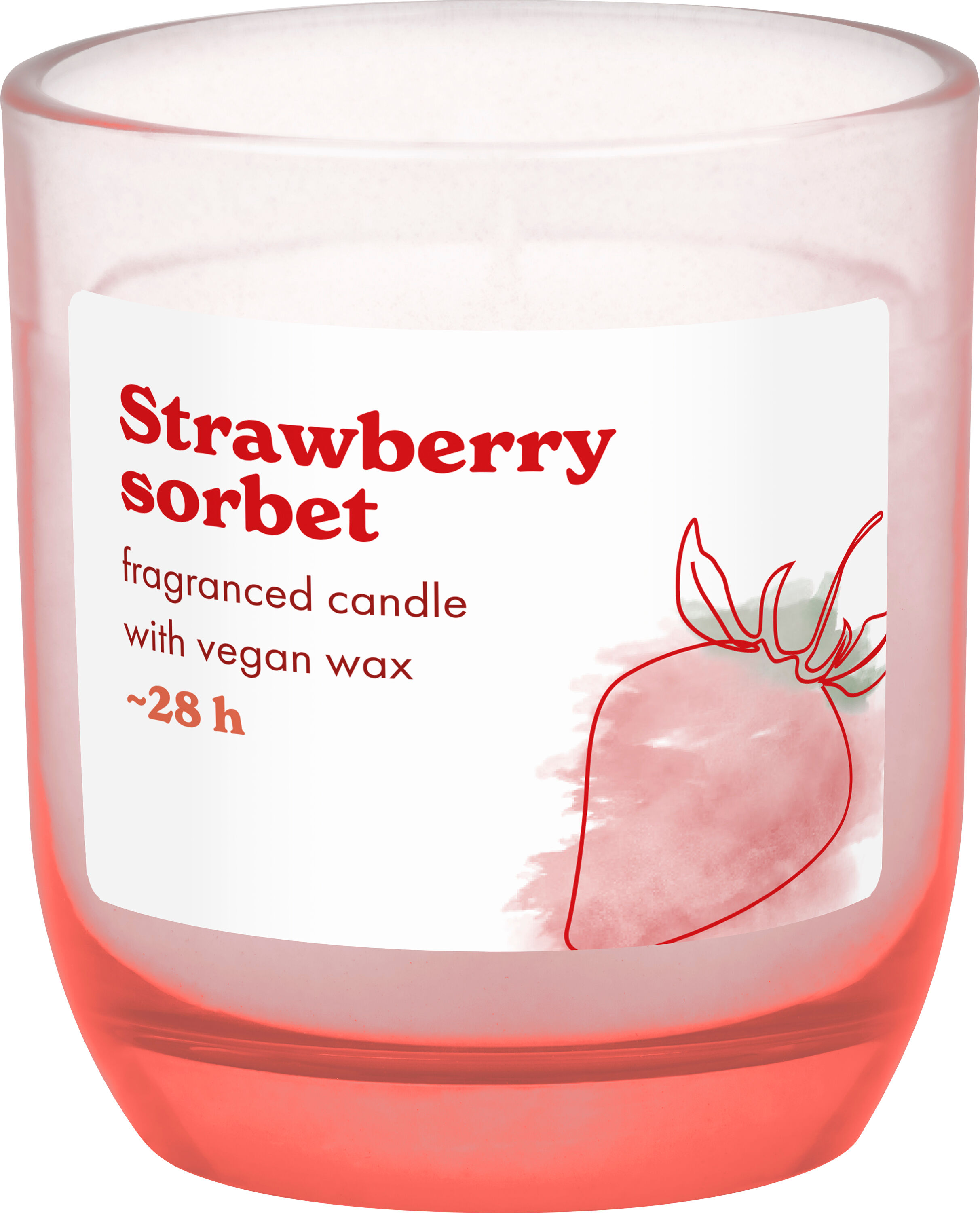 Swieca zapachowa w szkle Strawberry Sorbet 28 h - Bricomarche.pl