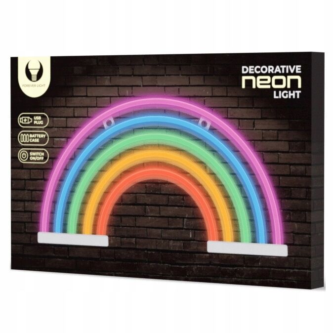 Neon LED tęcza wielokolorowy FLNE14X forever light - Bricomarche.pl