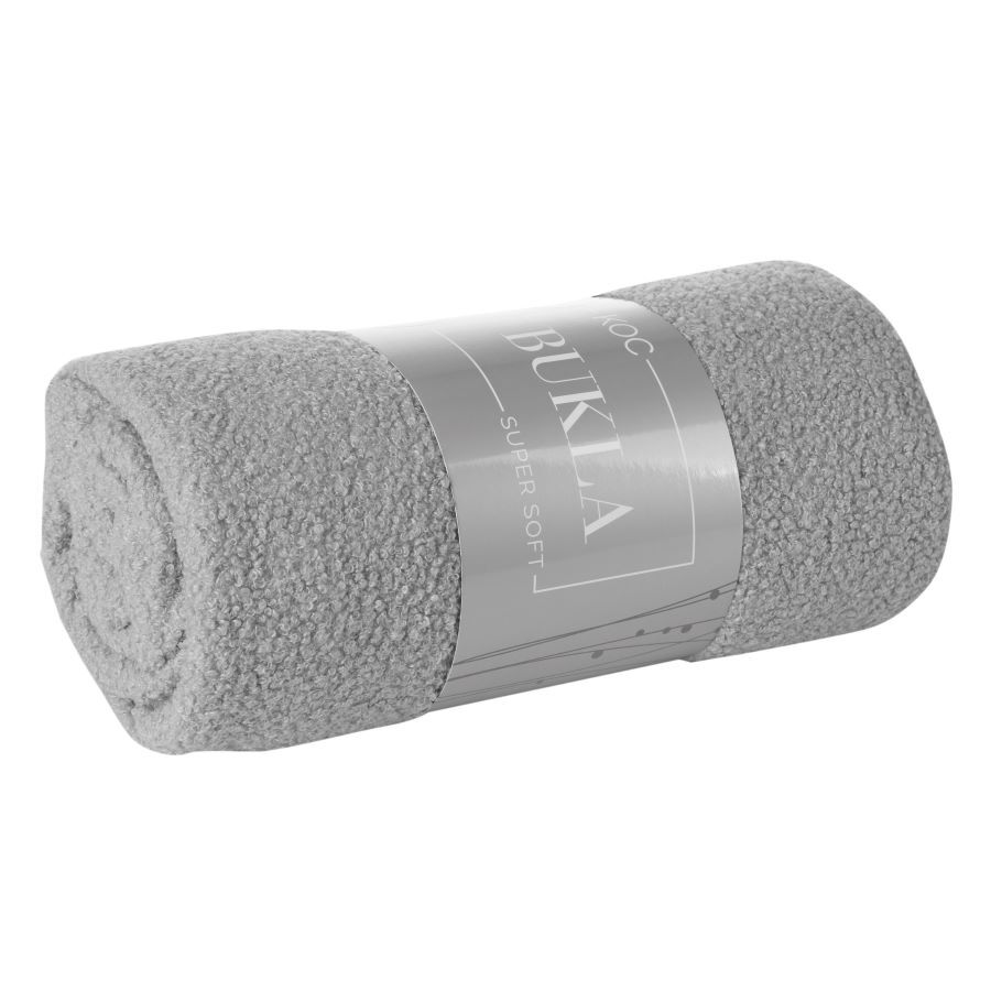 Koc Bukla 200 x 220 cm srebrny - Bricomarche.pl