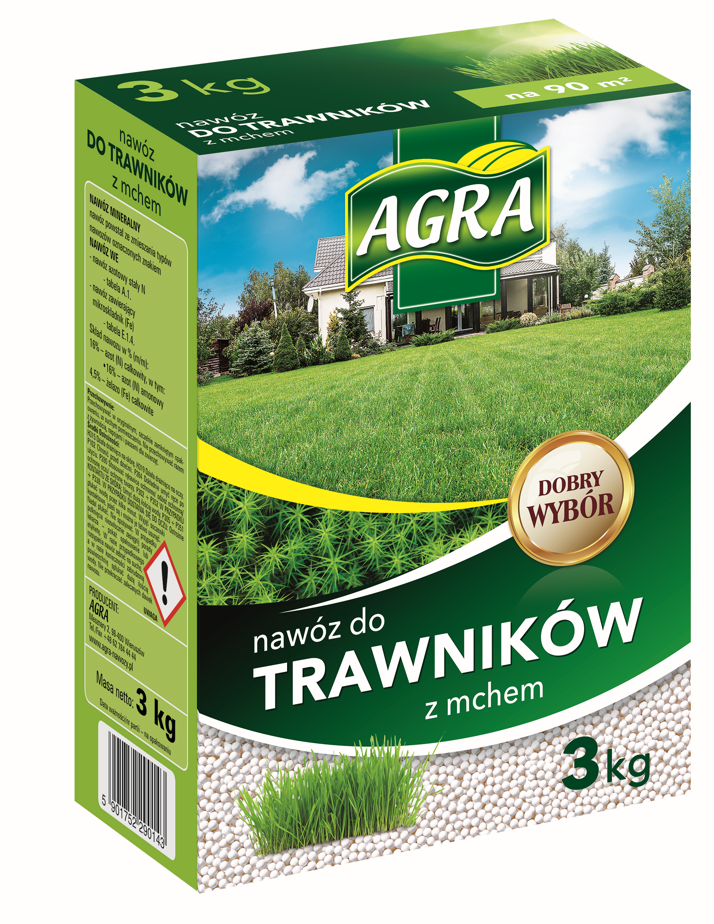 Granulat do trawników z mchem 3 kg AGRA - Bricomarche.pl