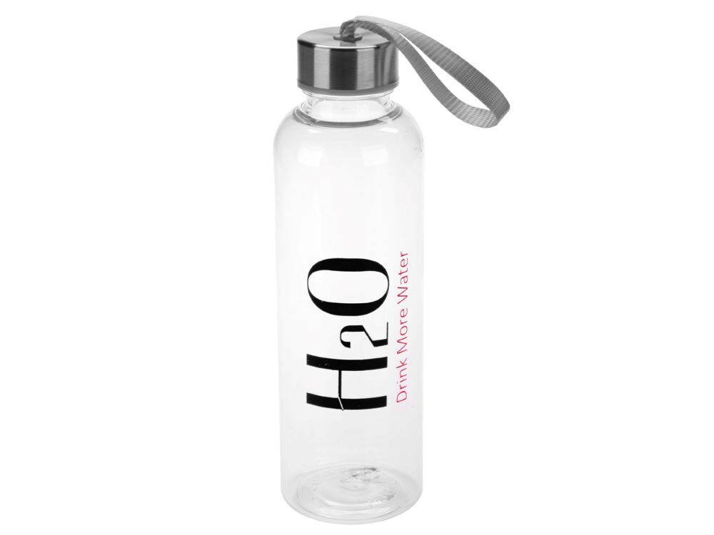 Butelka na wodę Wyspa Okazji 500 ml z napisem tranparentny - Bricomarche.pl