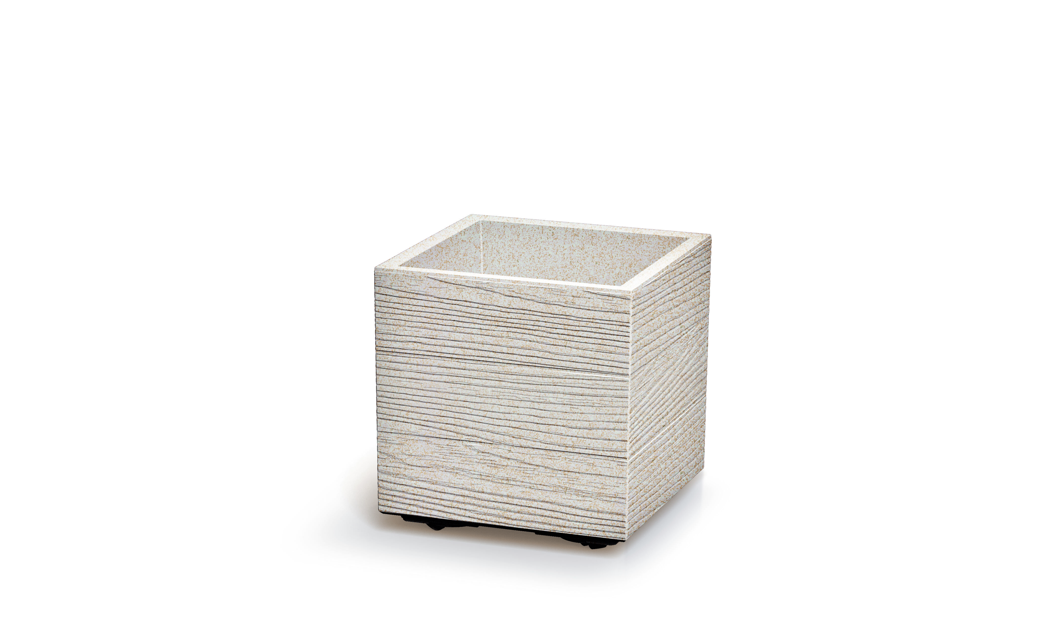 Doniczka DMA300W Madera Square Eco Wood biały ECO FSC - Bricomarche.pl