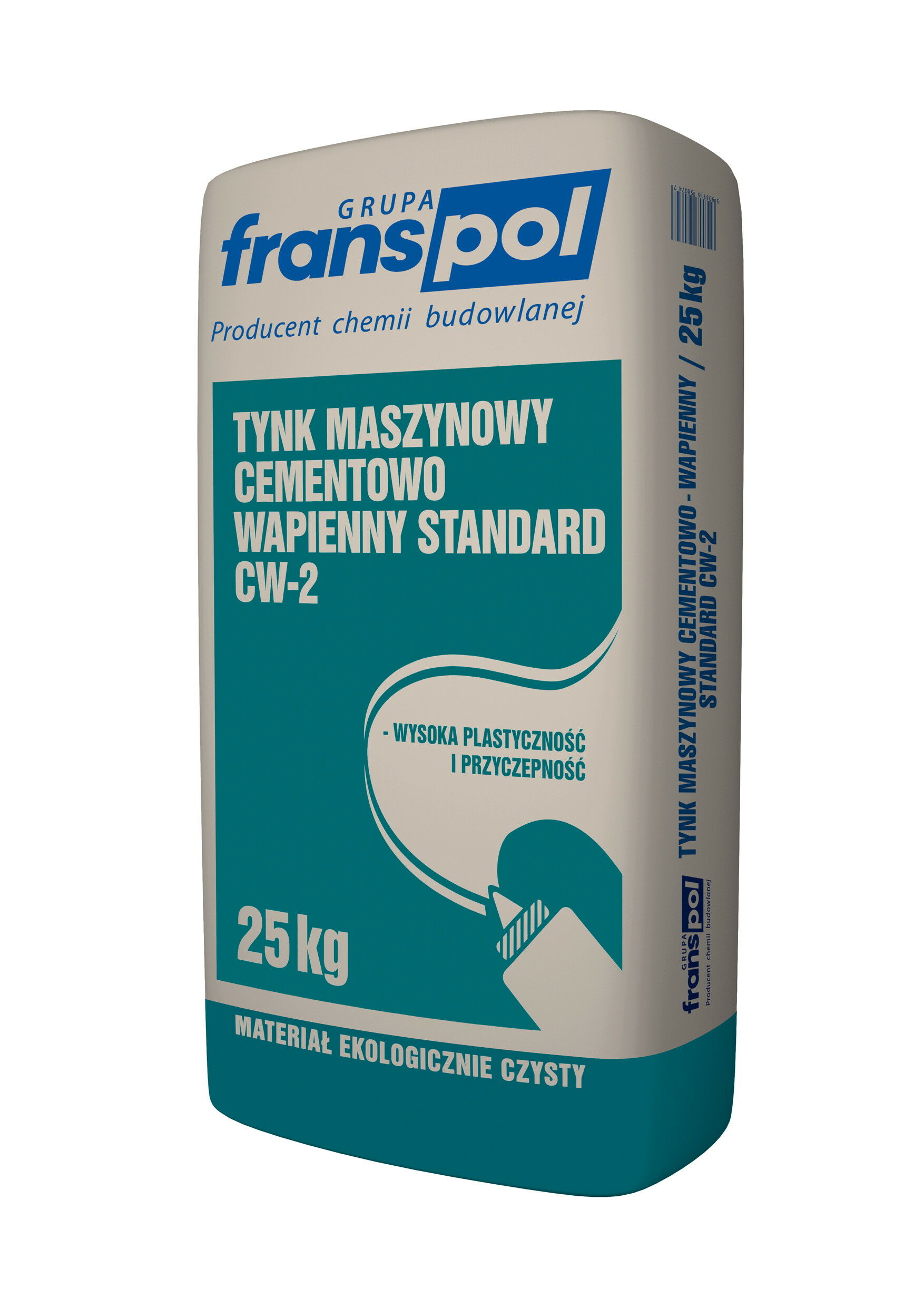 Tynk maszynowy cementowo-wapienny standard CW-2, 25 kg Franspol ...