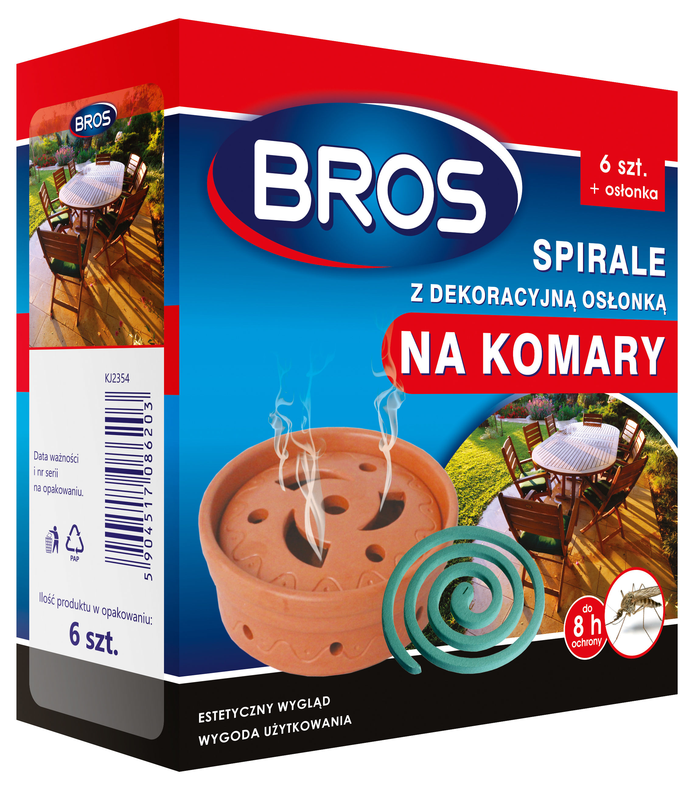 Spirala na komary z dekoracyjną osłonką 6 sztuk BROS - Bricomarche.pl
