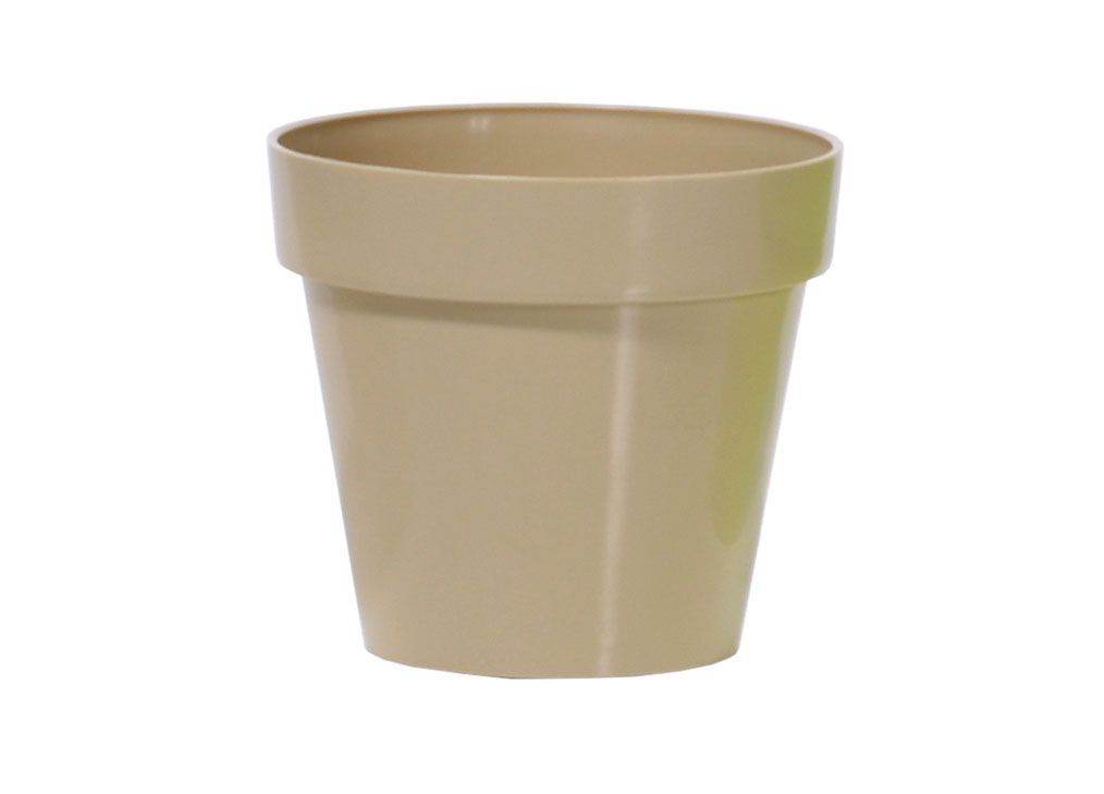 Doniczka Cube shine - KAWA Z MLEKIEM - Bricomarche.pl