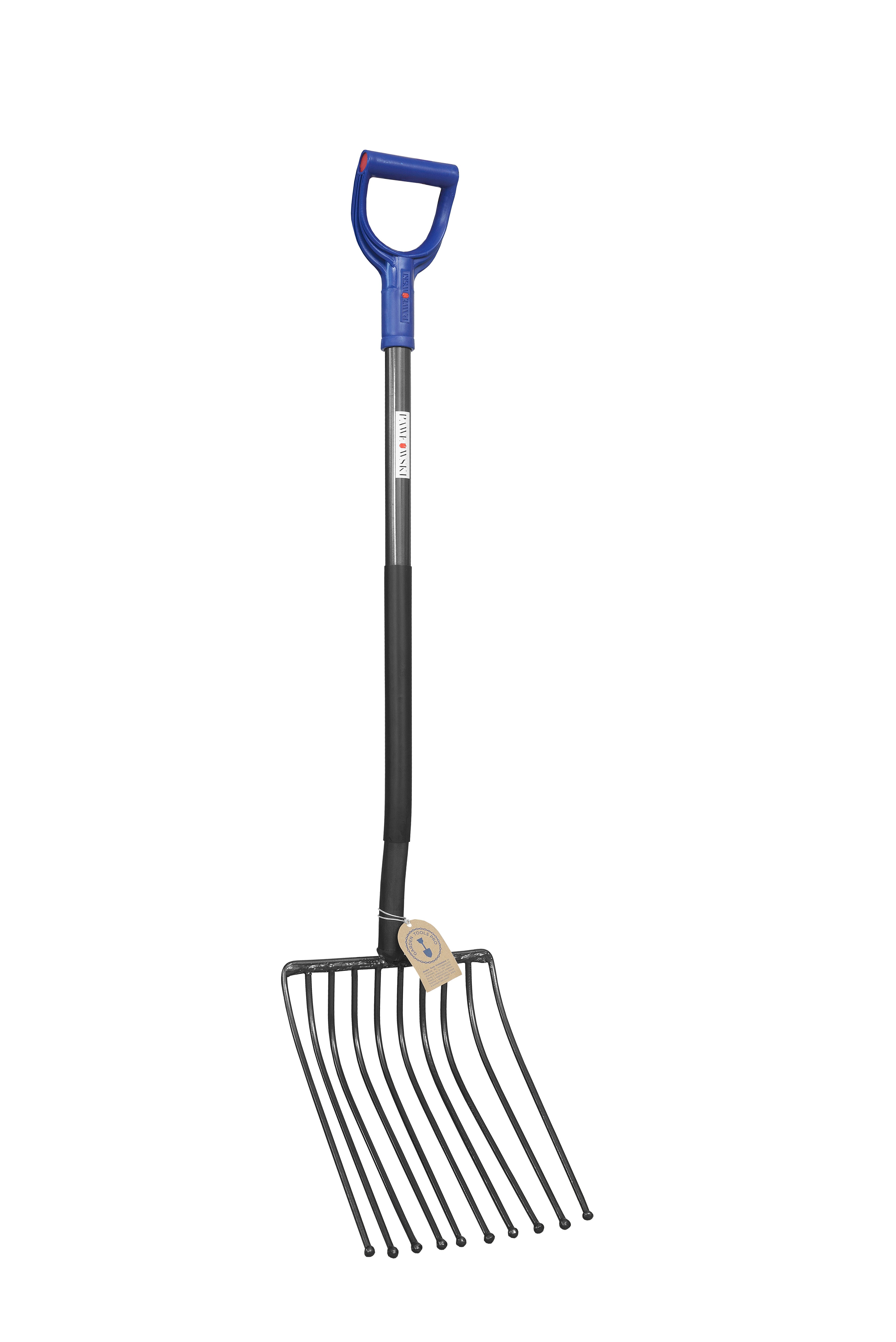 Widły do ziemniaków z metalowym trzonkiem 10-zębowe 28 x 38 cm ...