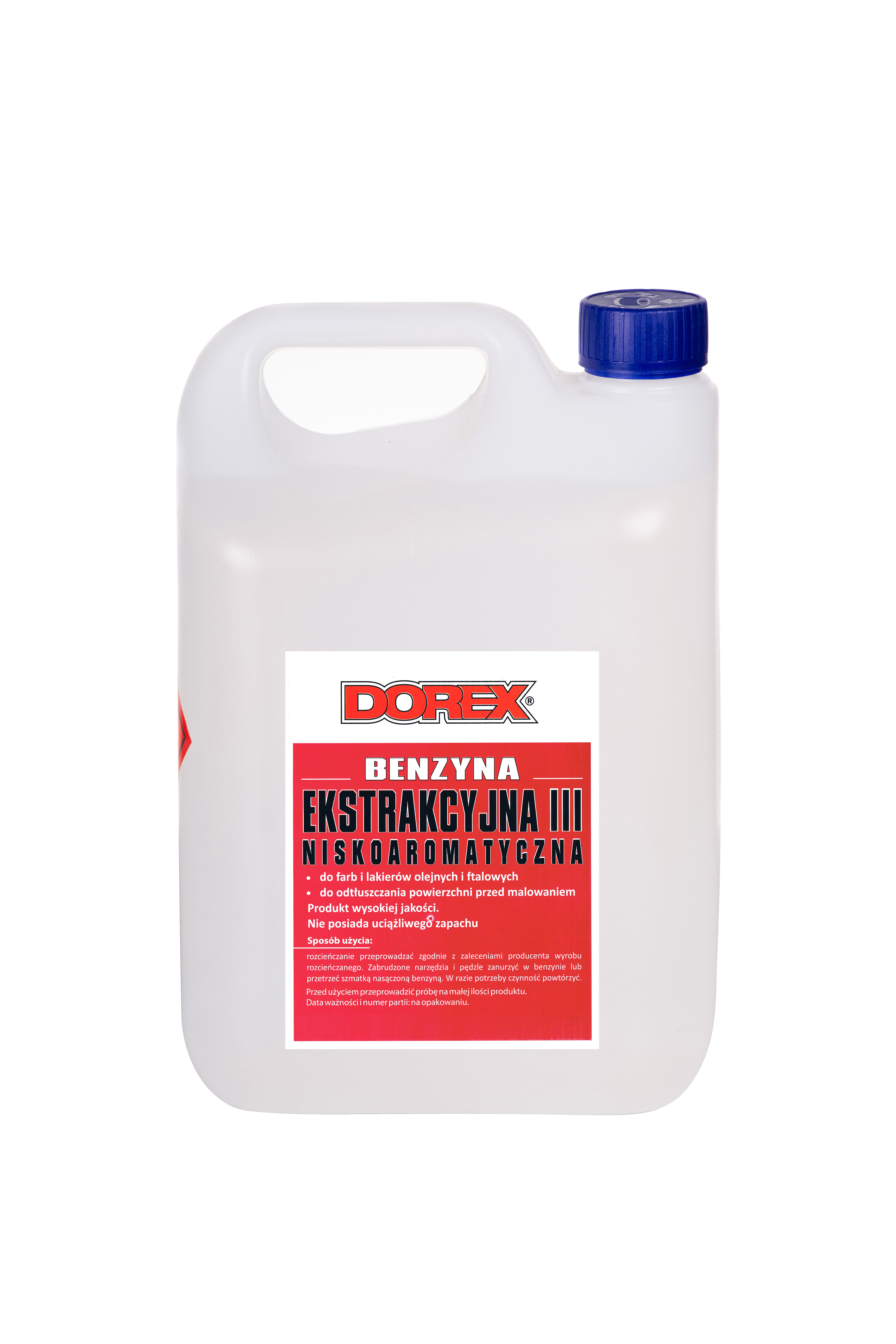 Benzyna ekstrakcyjna III niskoaromatyczna 5 l Dorex - Bricomarche.pl
