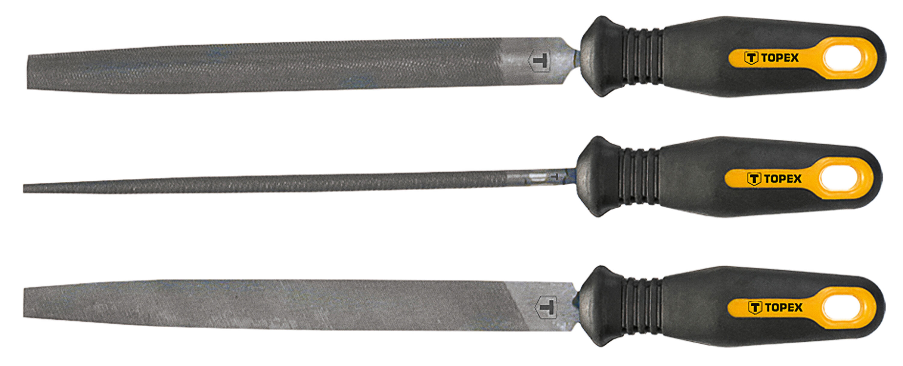 Pilnik do metalu, 200 mm / 2, zestaw 3 sztuki TOPEX - Bricomarche.pl