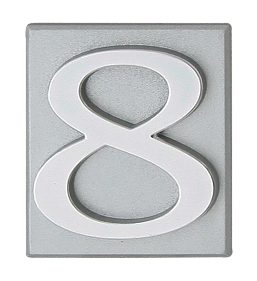 Cyfra "8" INV srebrna - Bricomarche.pl