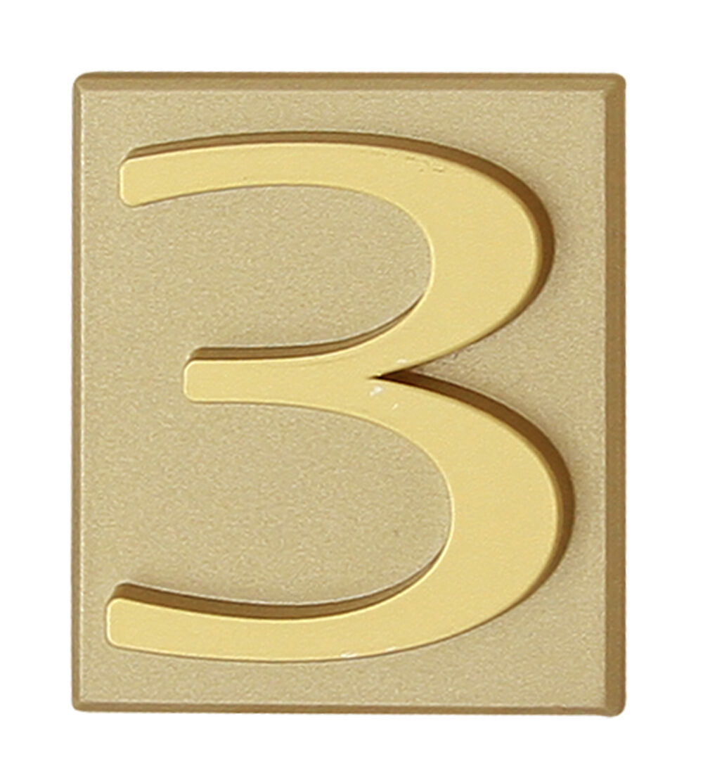 Cyfra "3" INV złota - Bricomarche.pl