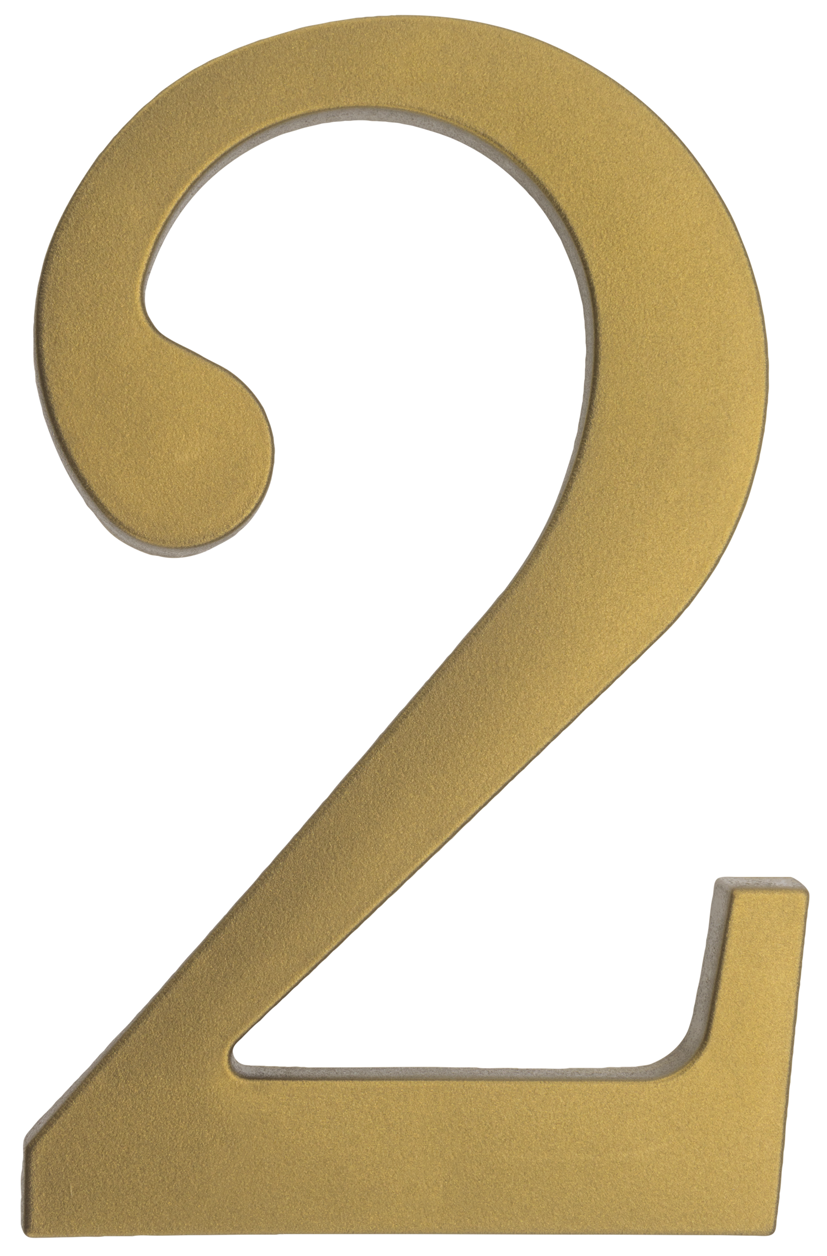 Cyfra plastikowa '2' złota 180 mm - Bricomarche.pl