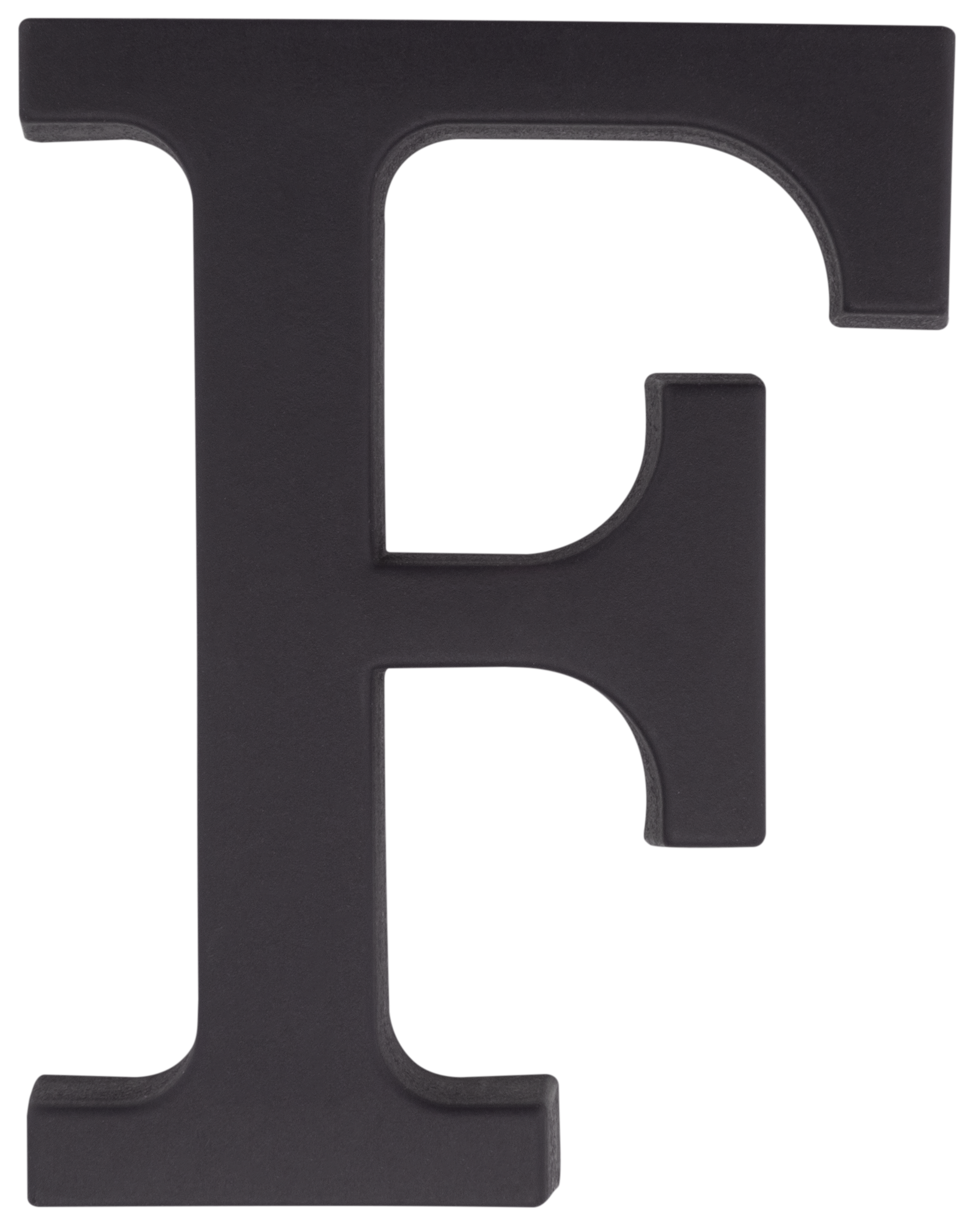 Litera plastikowa 'F' czarna 90 mm - Bricomarche.pl