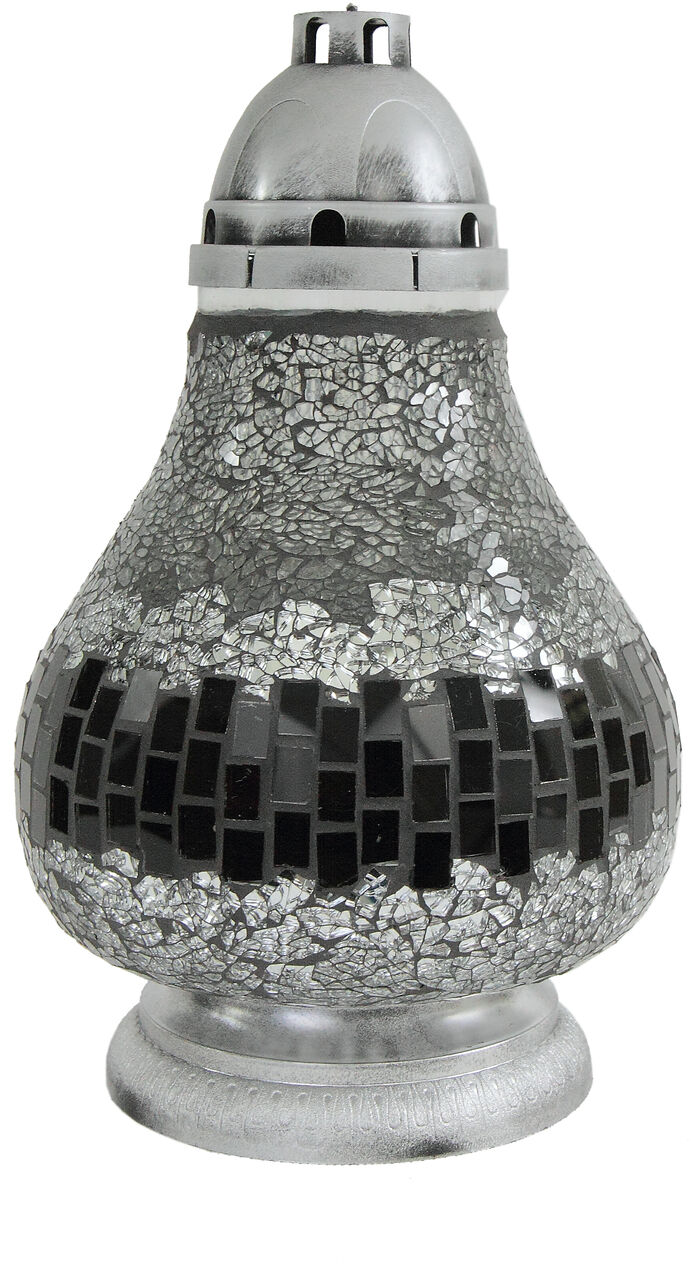 Znicz Witraż Karafa 36 cm srebrny Ilumini - Bricomarche.pl
