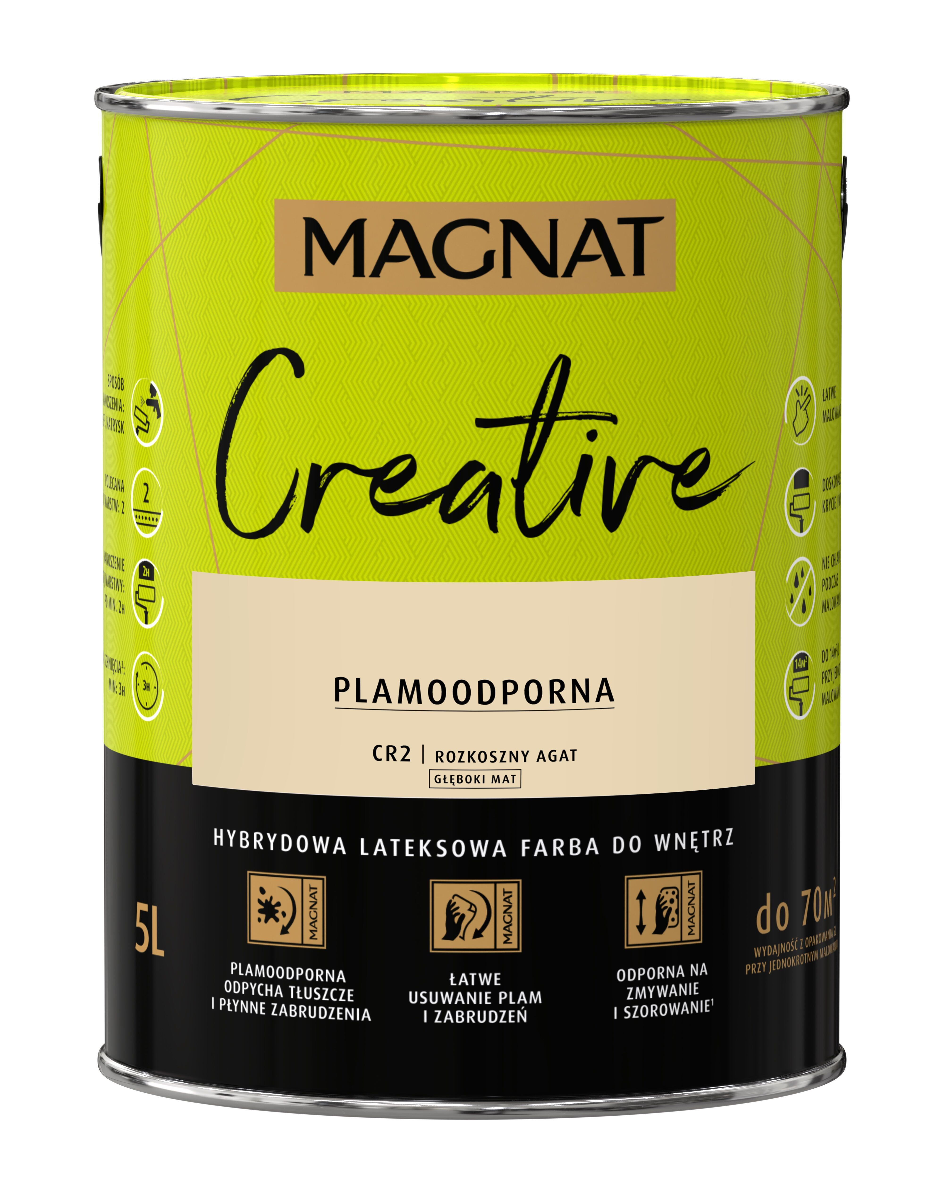 Farba lateksowa MAGNAT Creative rozkoszny agat 5 l - Bricomarche.pl