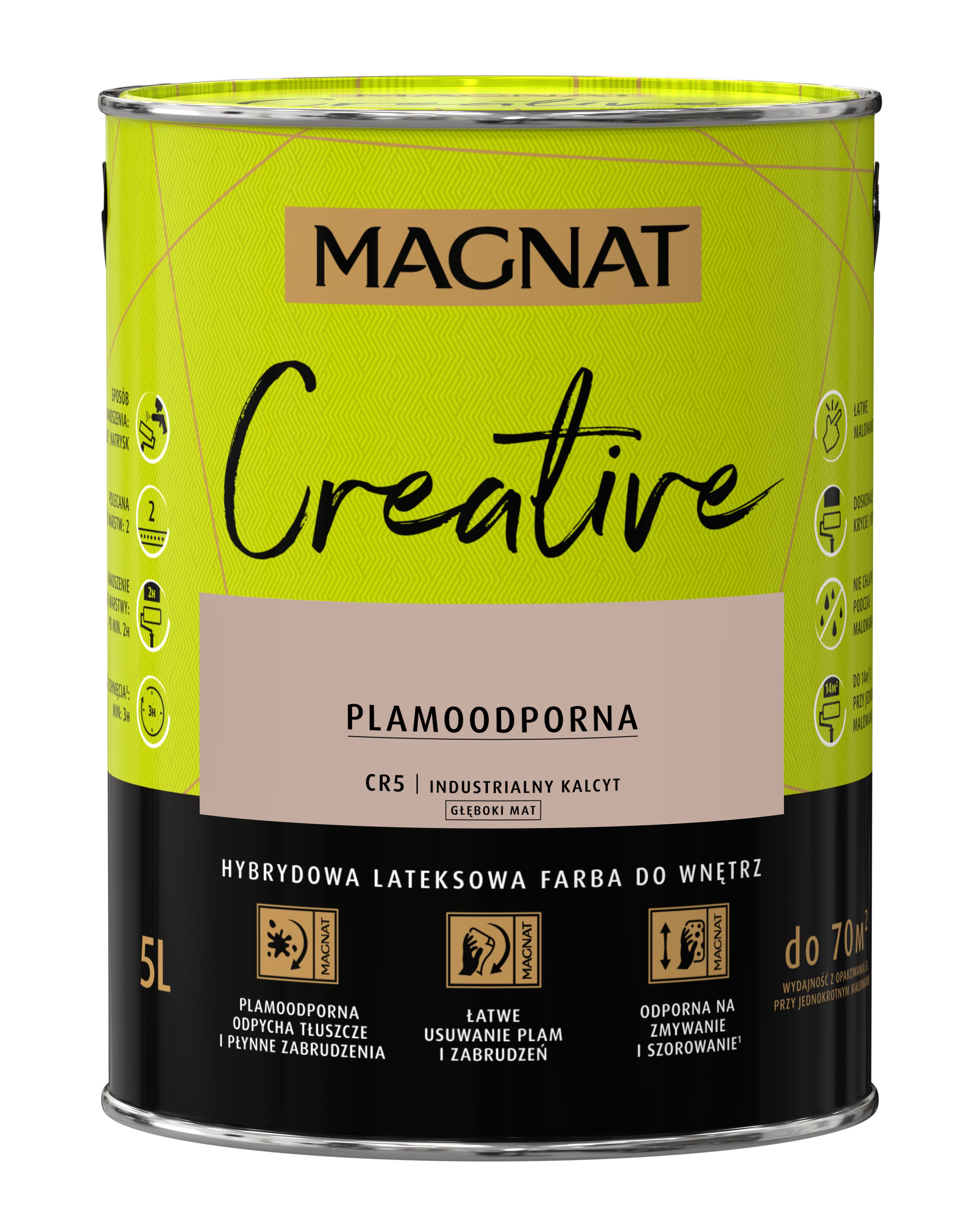 Farba lateksowa MAGNAT Creative industrialny kalcyt 5 l - Bricomarche.pl