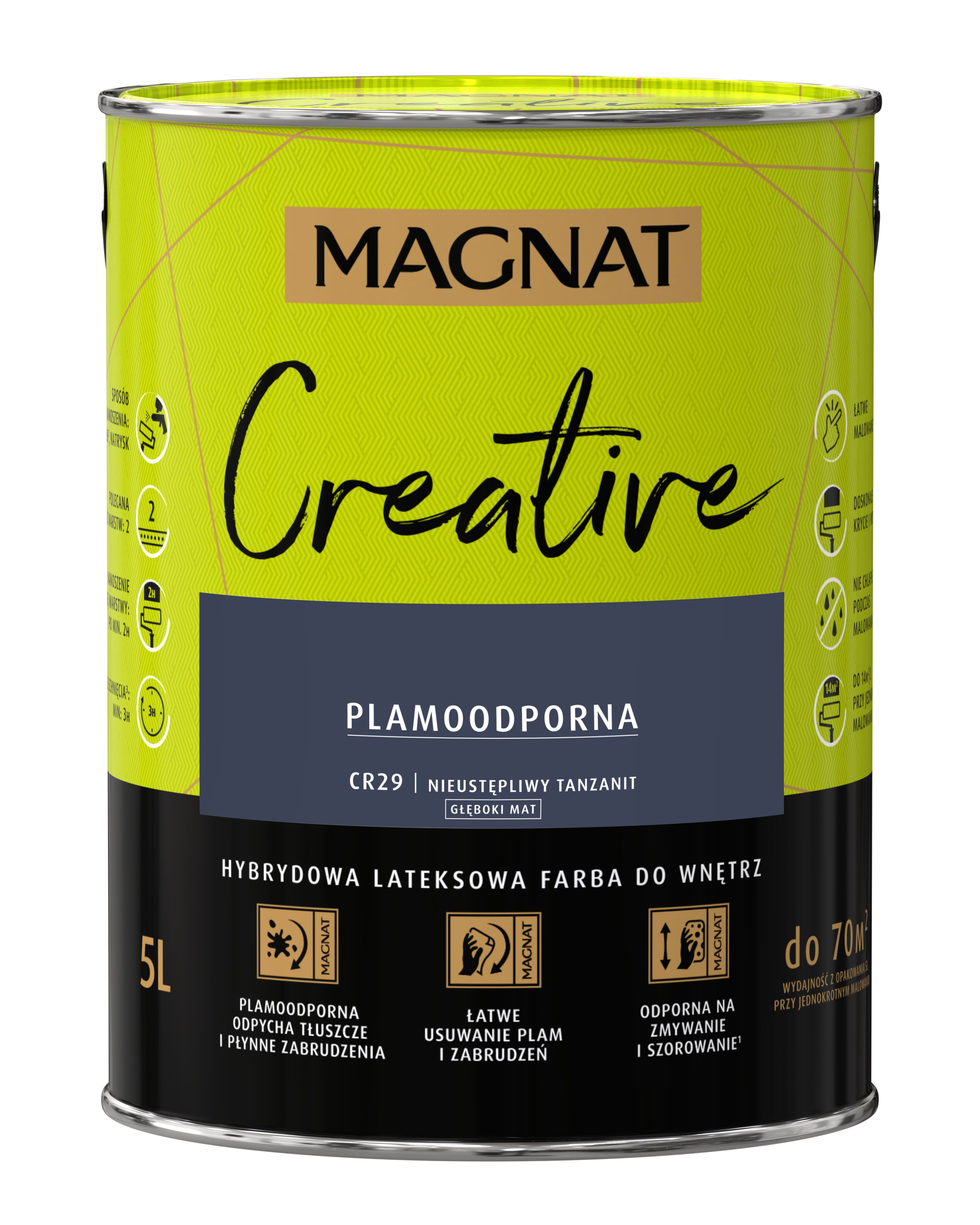 Farba lateksowa MAGNAT Creative nieustępliwy tanzanit 5 l - Bricomarche.pl