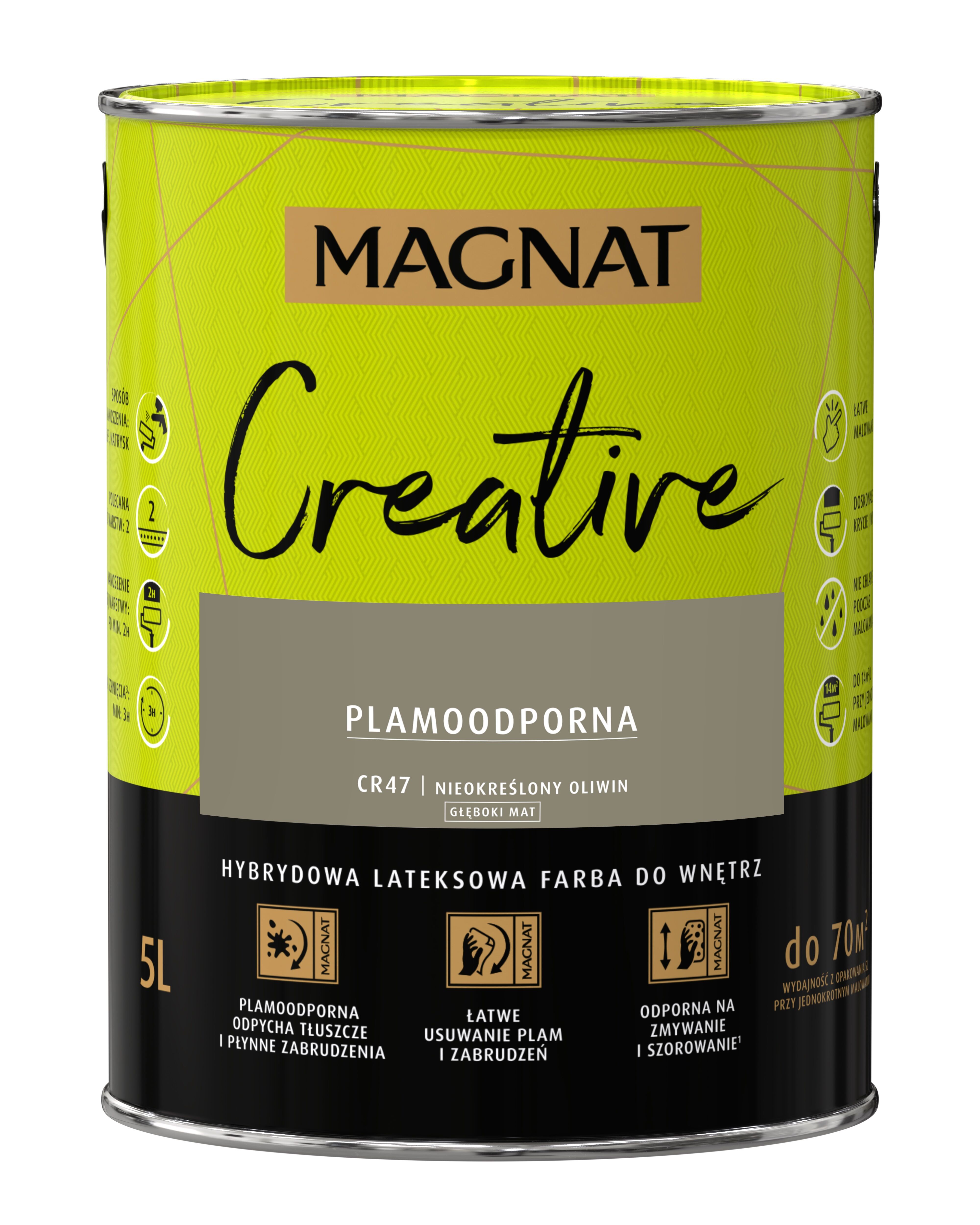 Farba lateksowa MAGNAT Creative nieokreślony oliwin 5 l - Bricomarche.pl