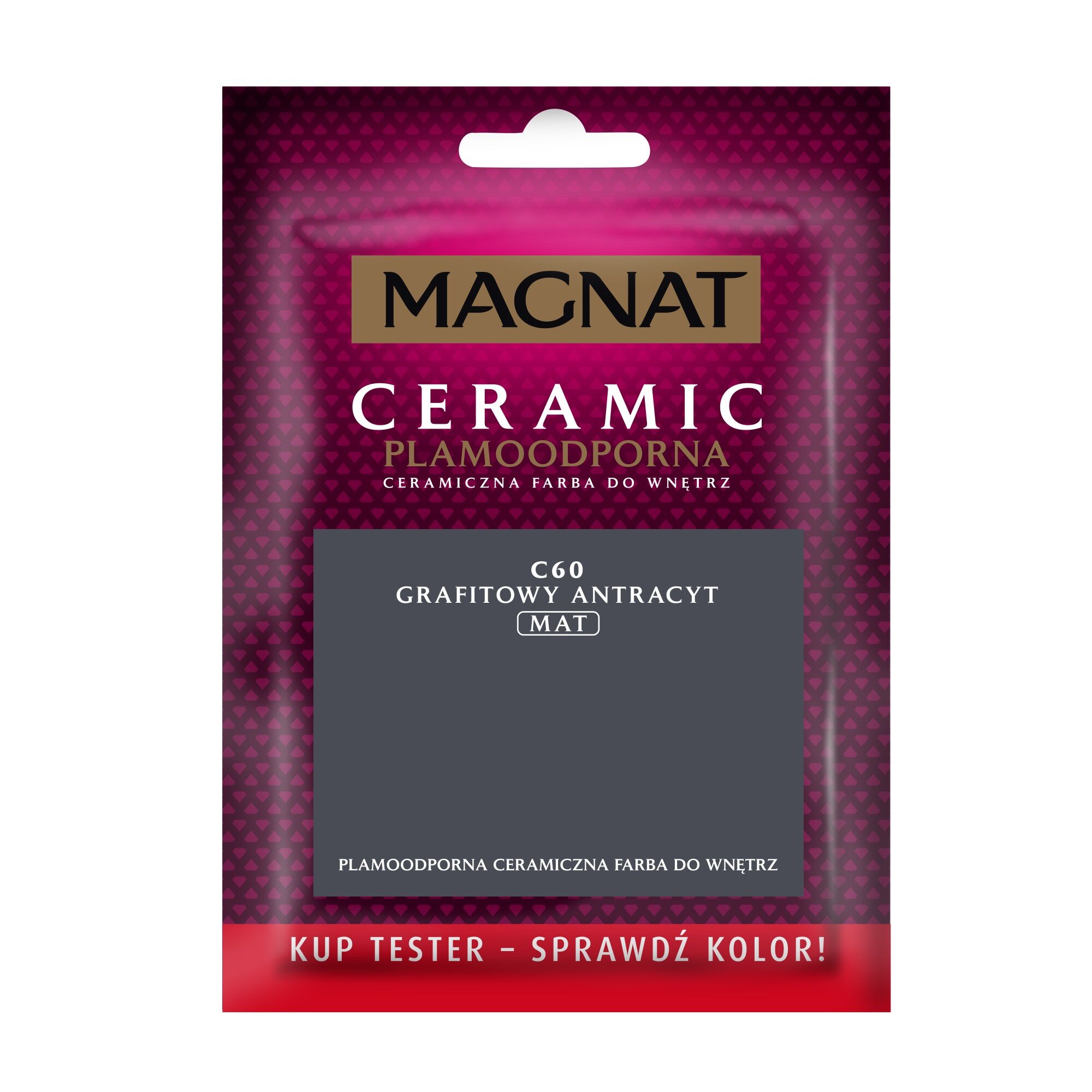 Farba ceramiczna MAGNAT Ceramic TESTER grafitowy antracyt C60 30 ml ...