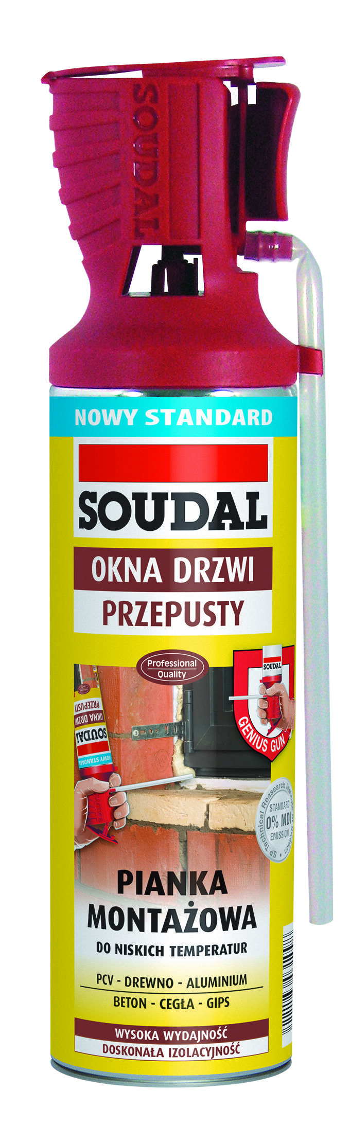 Pianka montażowa zimowa Genius Gun 500 ml Soudal - Bricomarche.pl