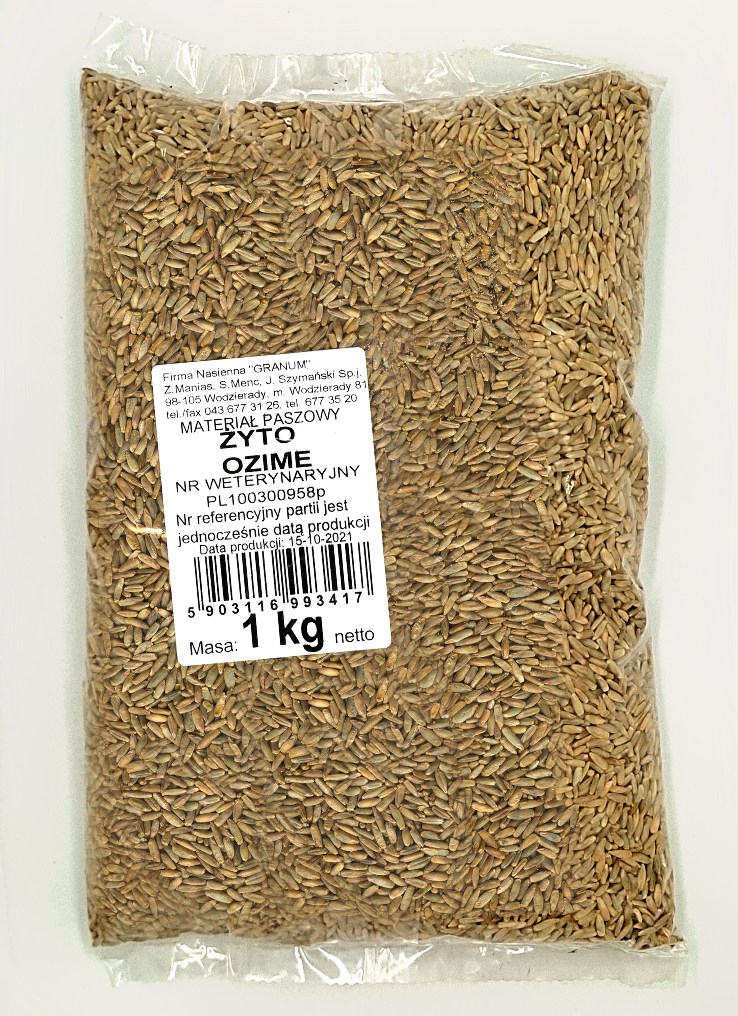 Żyto ozime paszowe 1 kg worek foliowy - Bricomarche.pl