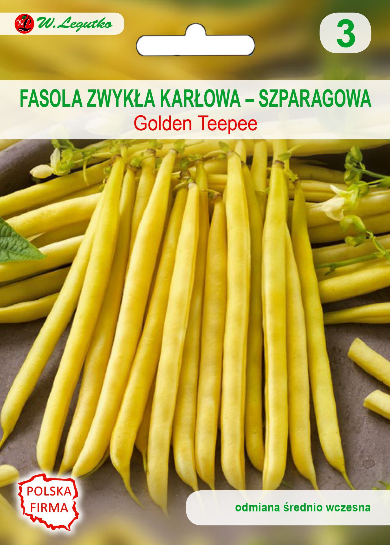 Fasola szparagowa żółtostrąkowa Golden Teepee V-VI W.Legutko - Bricomarche.pl