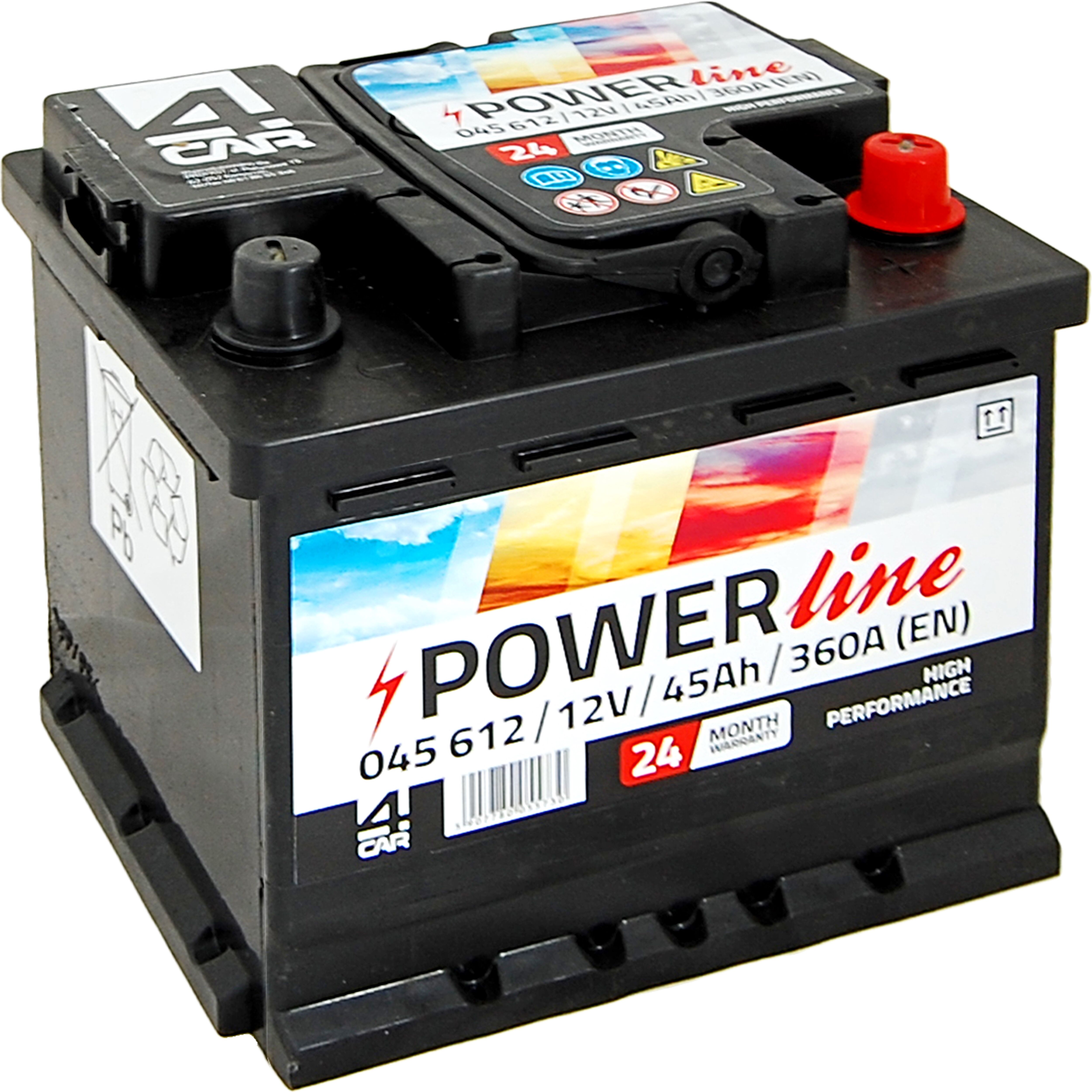 Akumulator 45 Ah +P 360A 12V 4Car POWER line - Bricomarche.pl