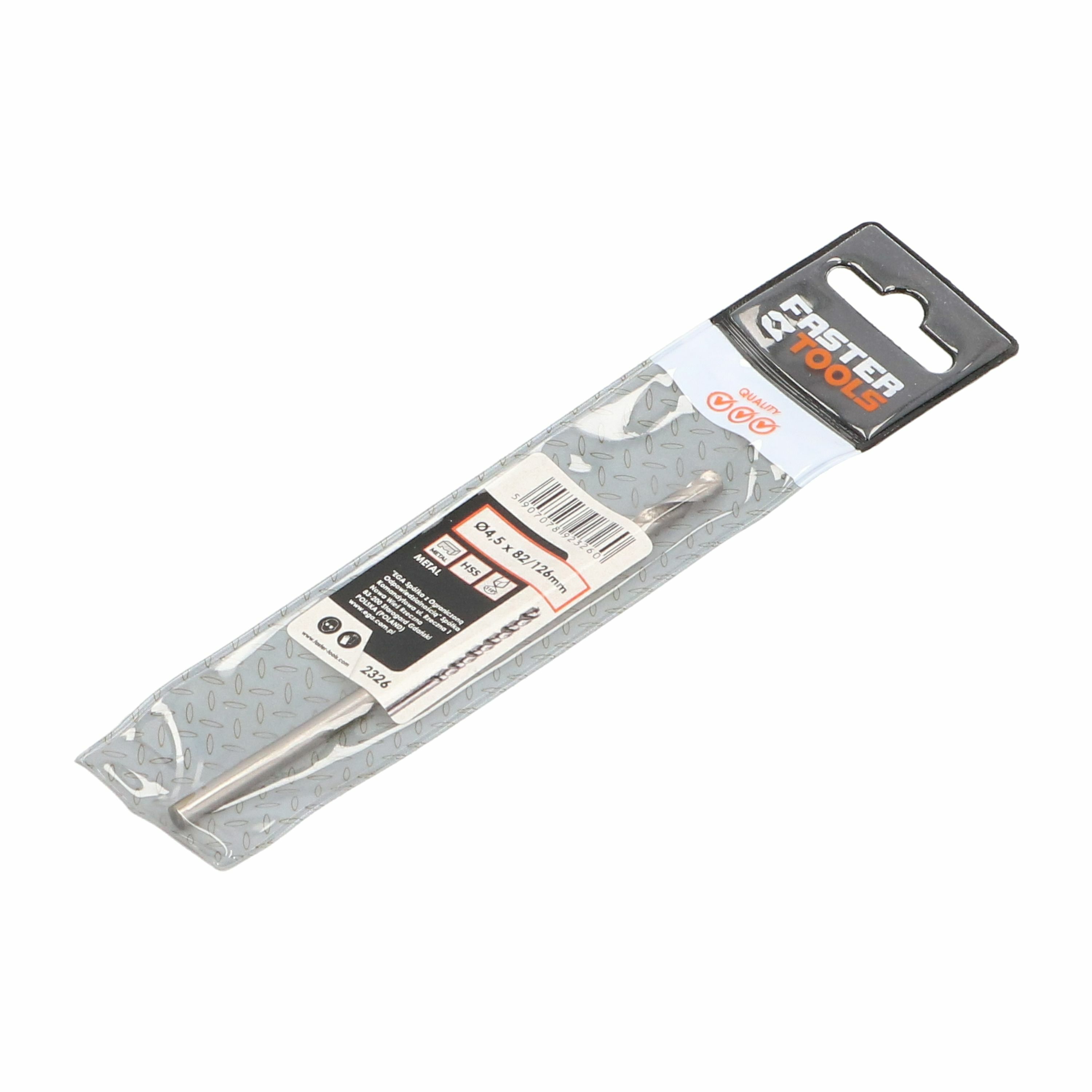 Wiertło długie do metalu 4,5 mm FASTER TOOLS - Bricomarche.pl