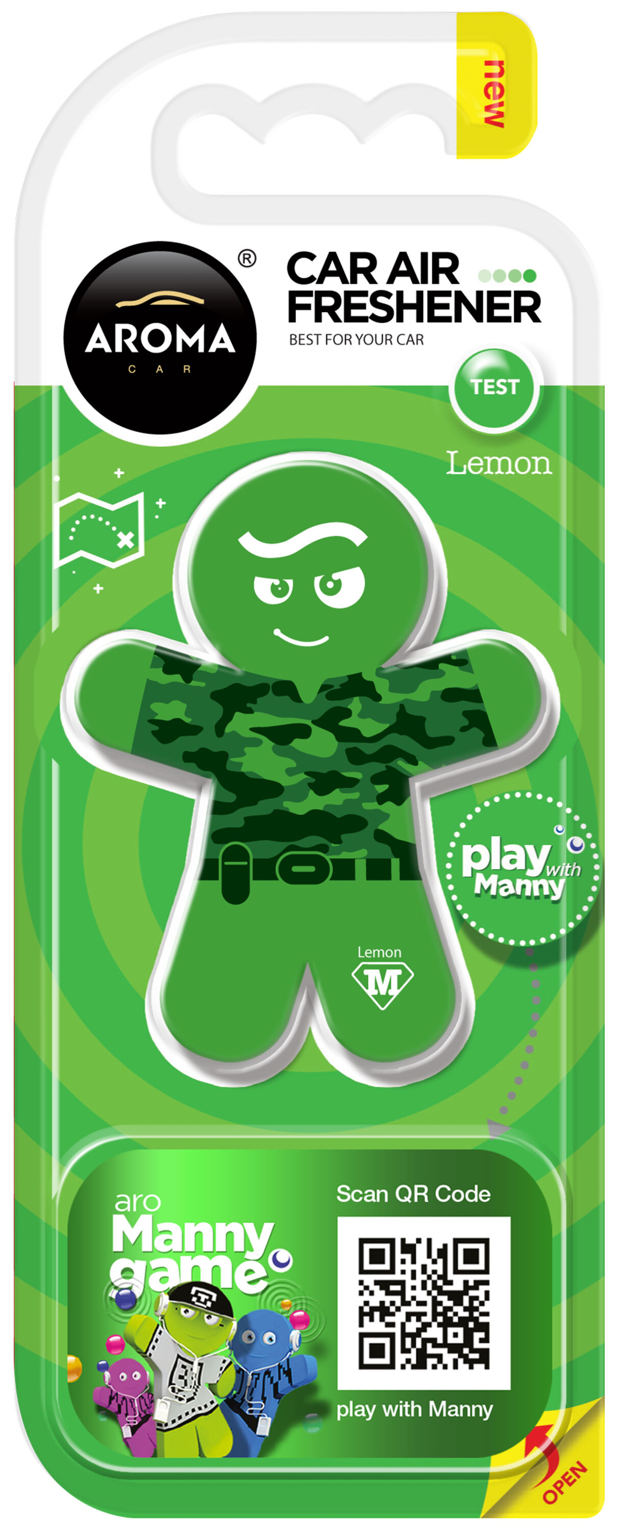 Zapach do auta Manny lemon Aroma - Bricomarche.pl