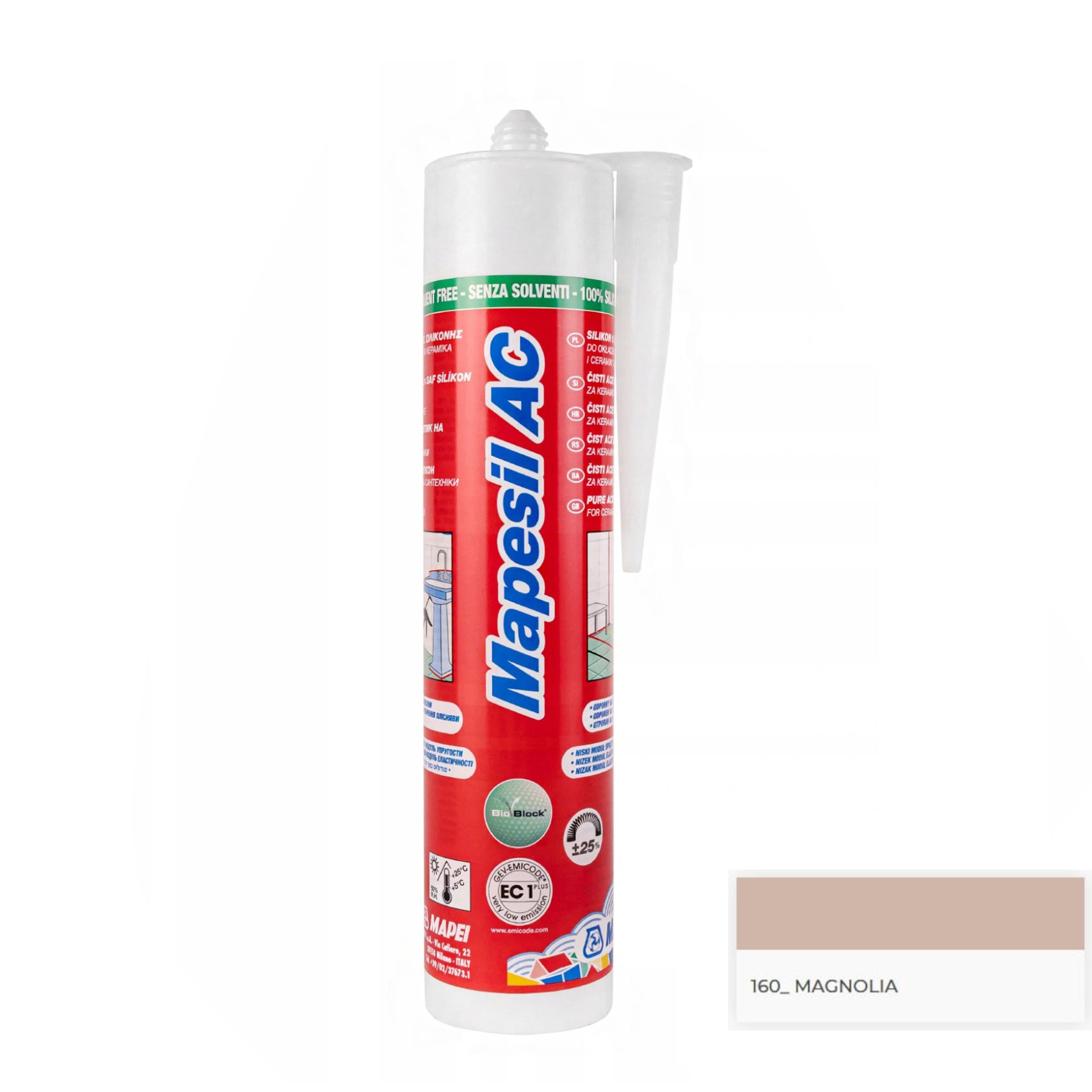 Silikon MAPESIL AC N.160 magnolia 310 ml Mapei - Bricomarche.pl