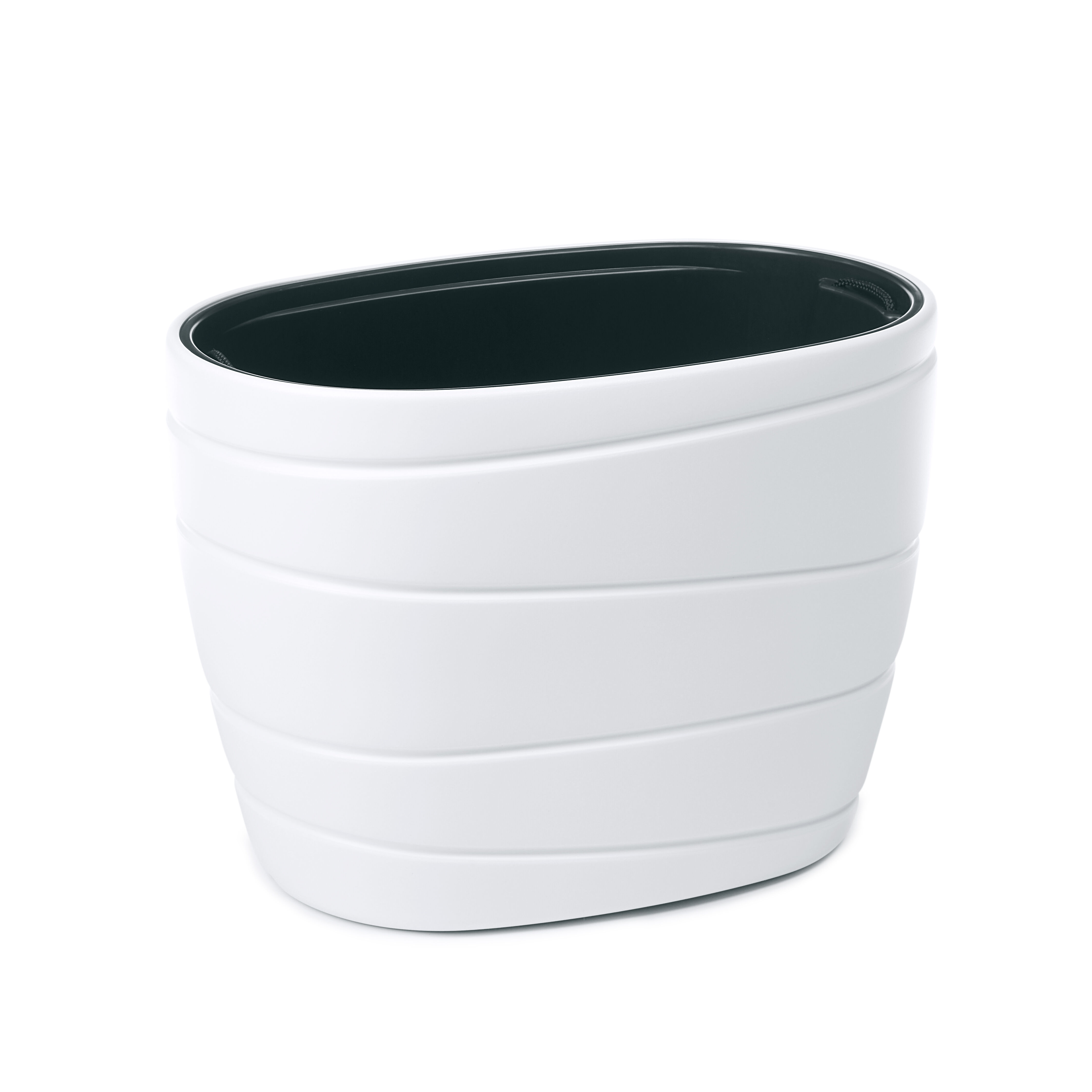 Donica PASSA 40 owalna niska biały Lamela - Bricomarche.pl