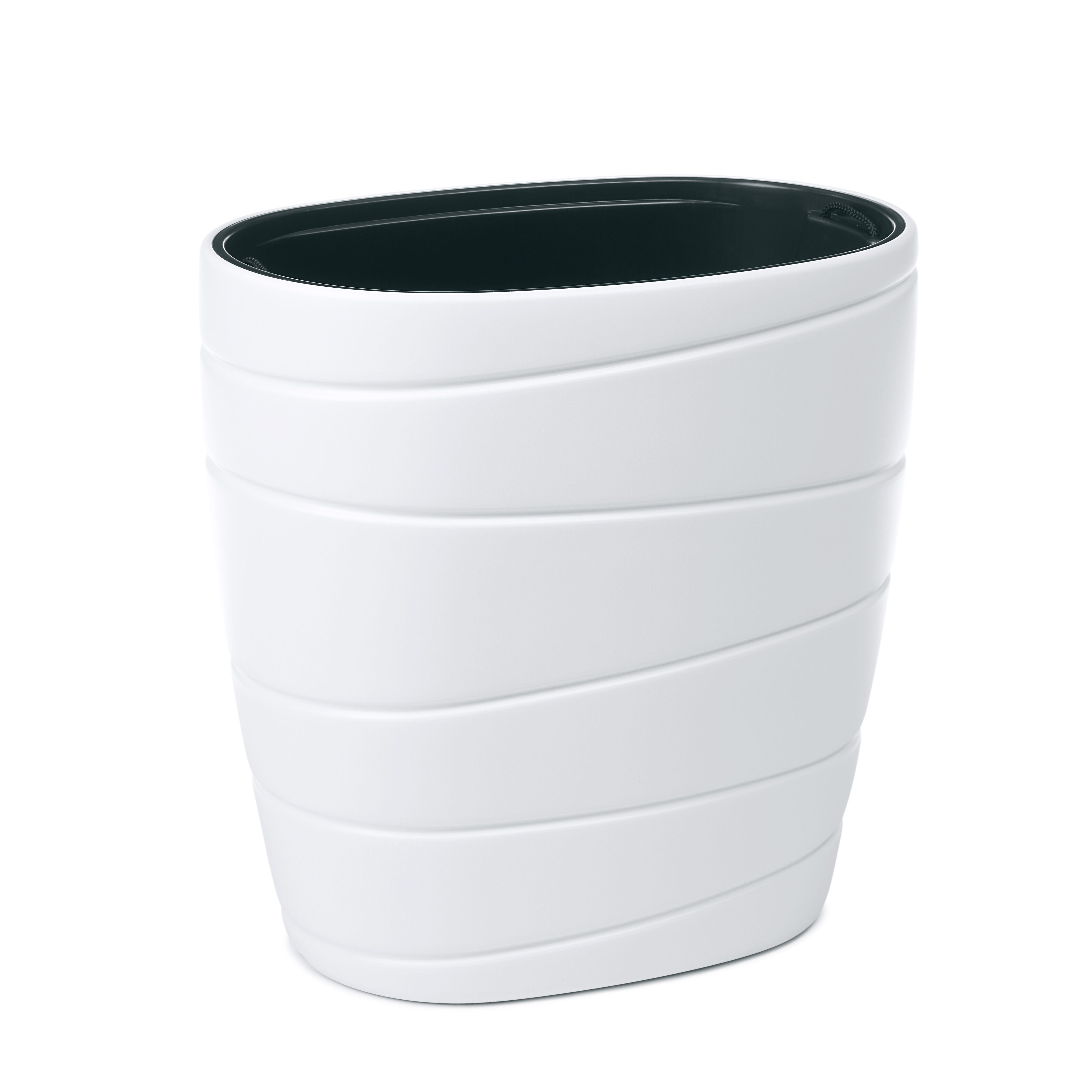 Donica PASSA 40 owalna wysoka biały Lamela - Bricomarche.pl