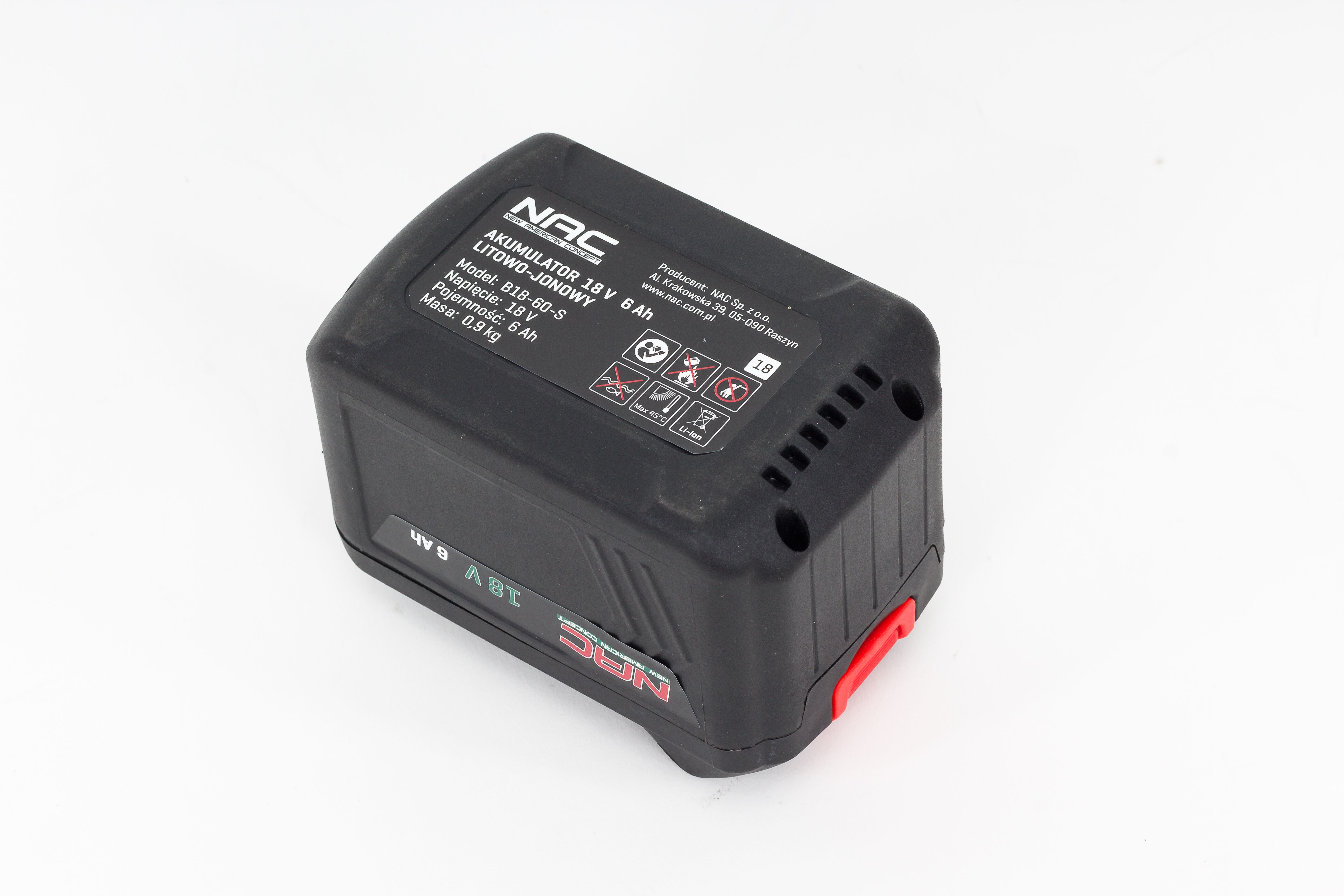 Akumulator 18V 6,0Ah B18-60-S NAC - Bricomarche.pl