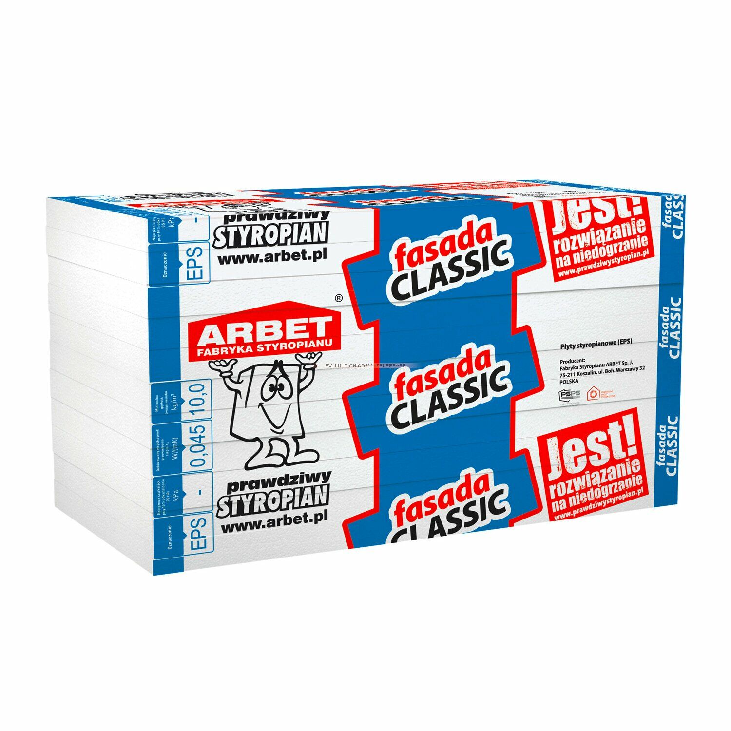 Styropian fasadowy Fasada Classic 10 cm ARBET - Bricomarche.pl