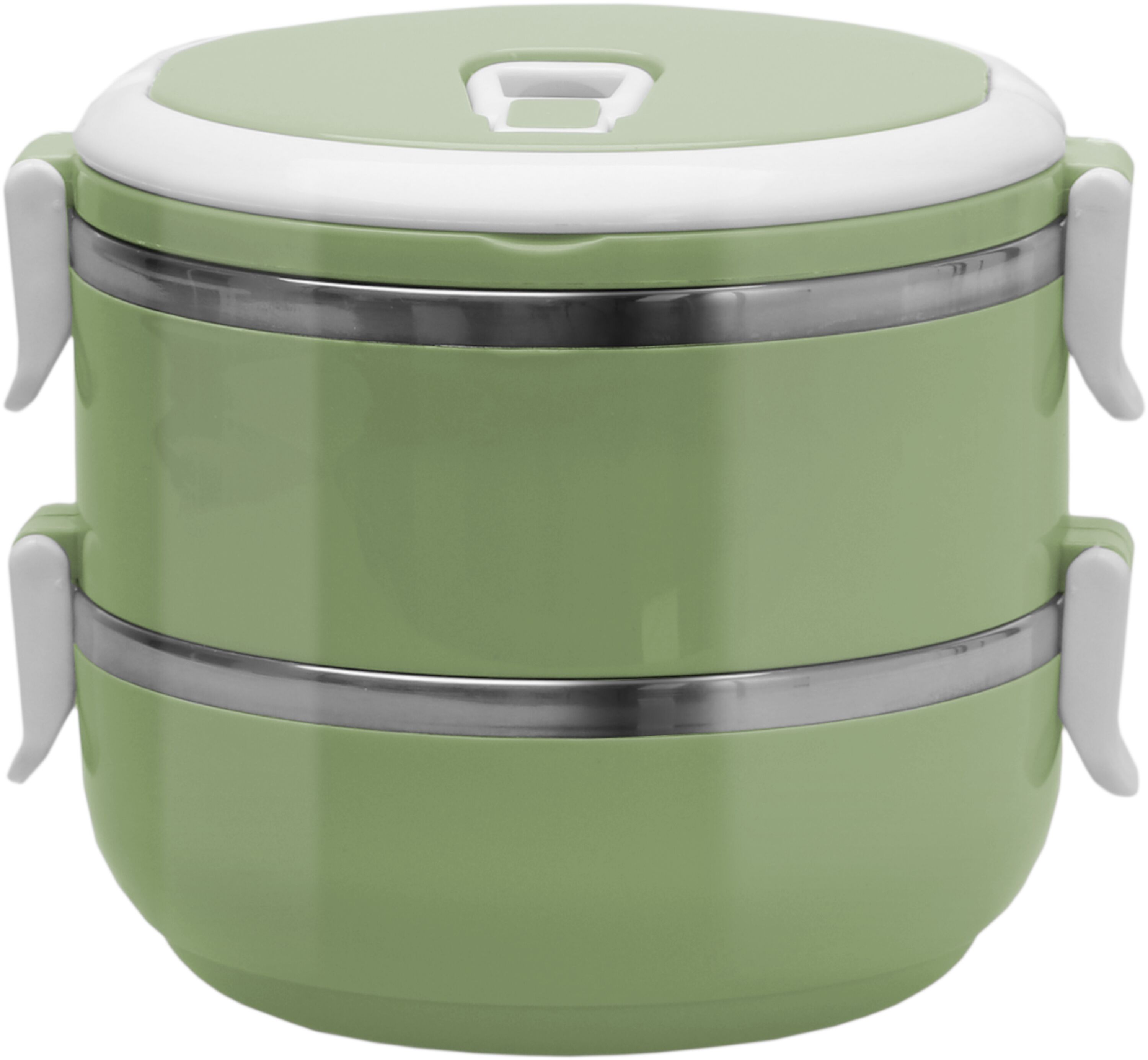 Termos obiadowy 2 komory Bento zielony - Bricomarche.pl