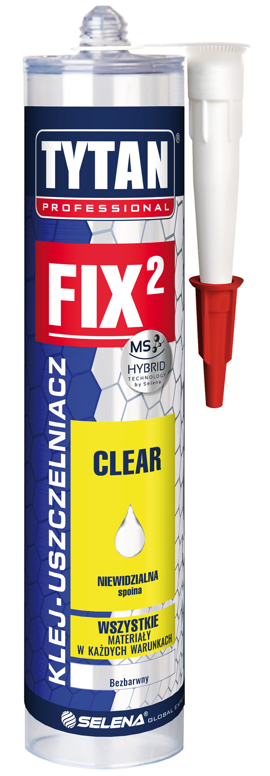 Klej Montażowy Fix2 Clear TYTAN PROFESSIONAL bezbarwny 290 ml ...