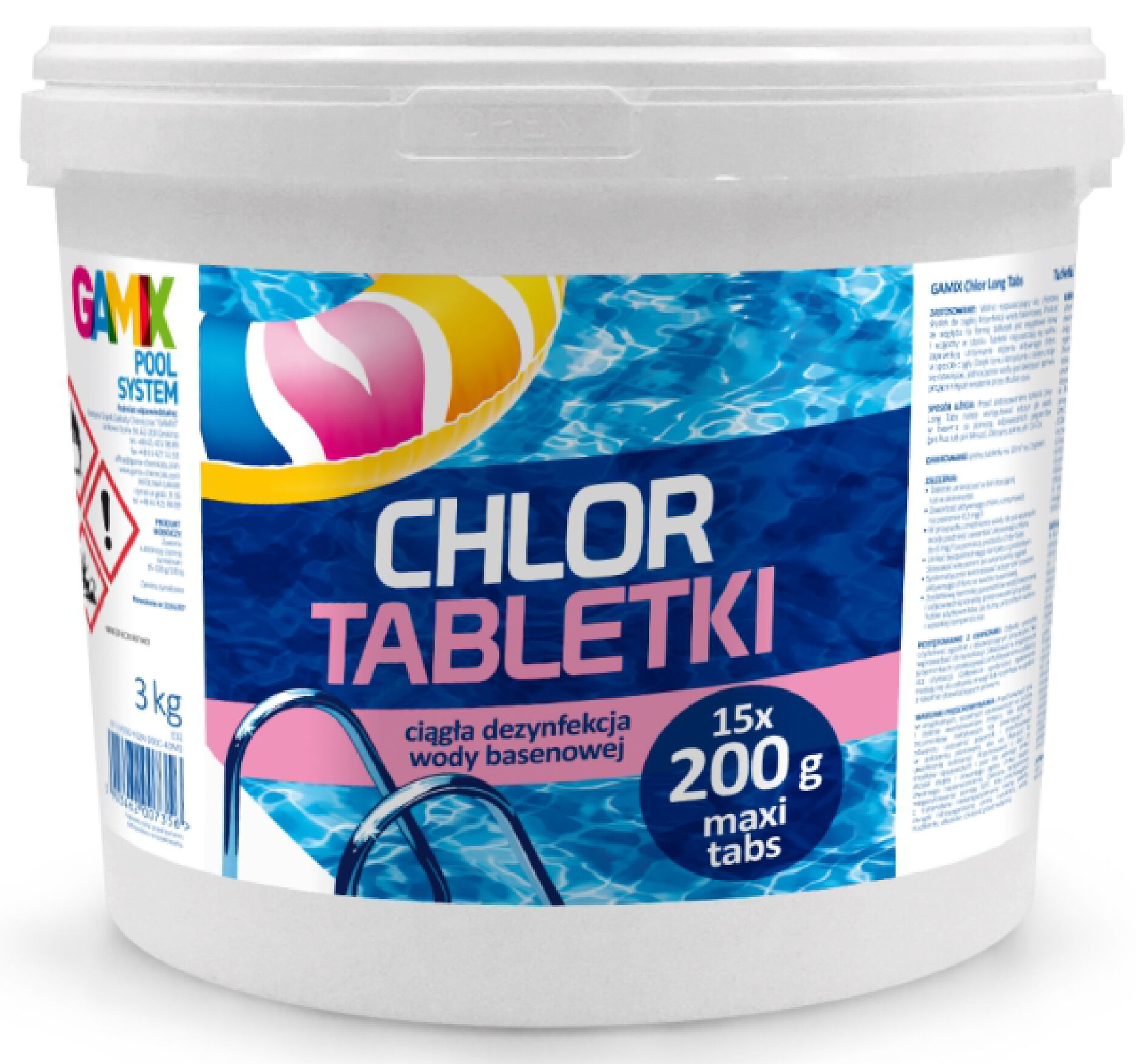 Chlor Multi Tabletki duże 200 g / 3kg GAMIX - Bricomarche.pl