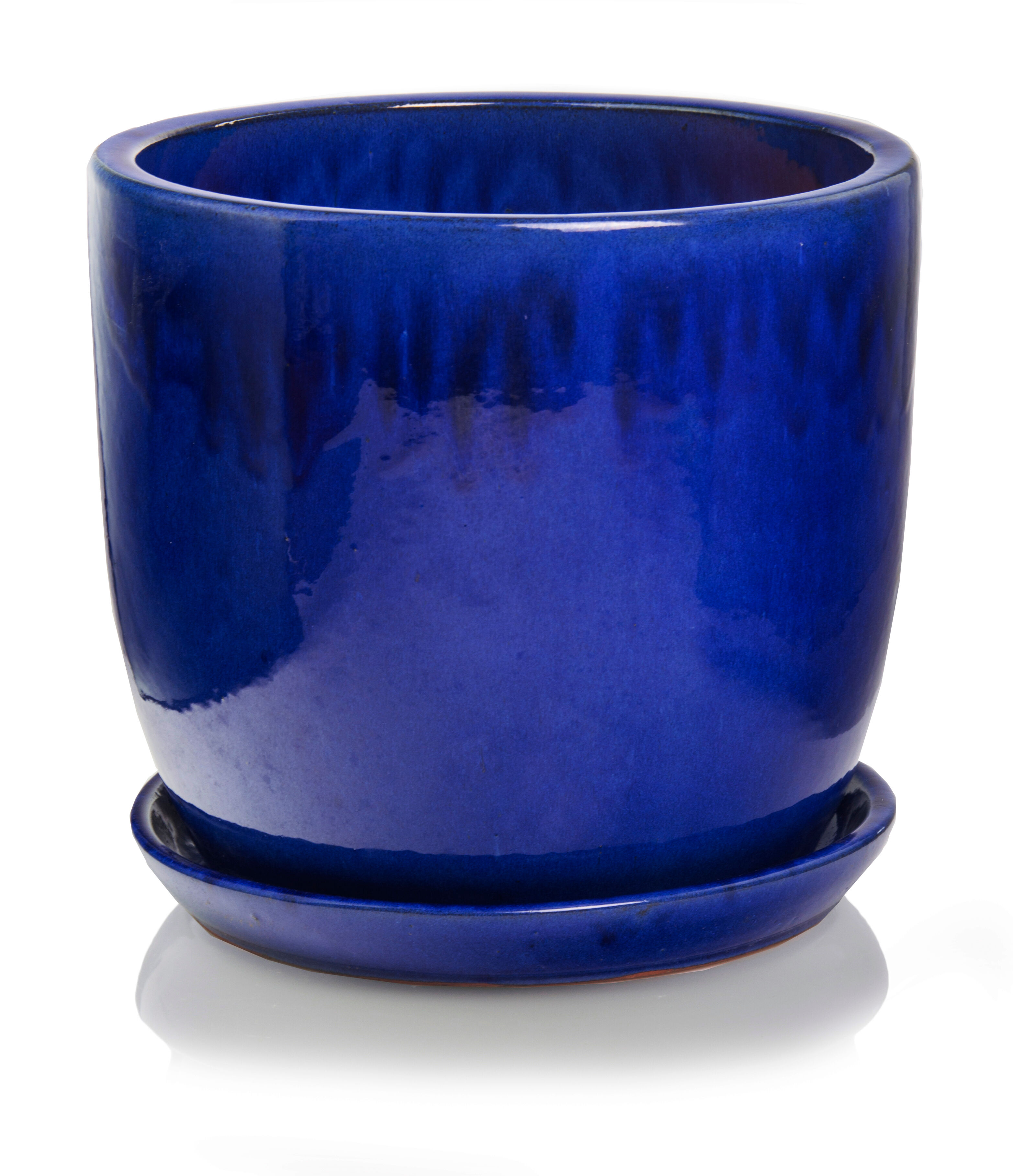 Donica z podstawką 23 x 19 cm kobalt - Bricomarche.pl