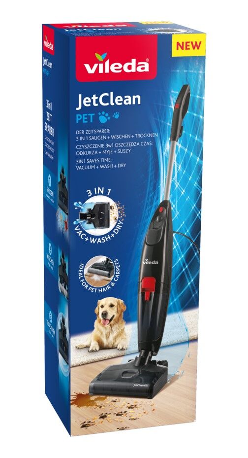 Odkurzacz myjący Jet Clean Pet Pro Vileda - Bricomarche.pl
