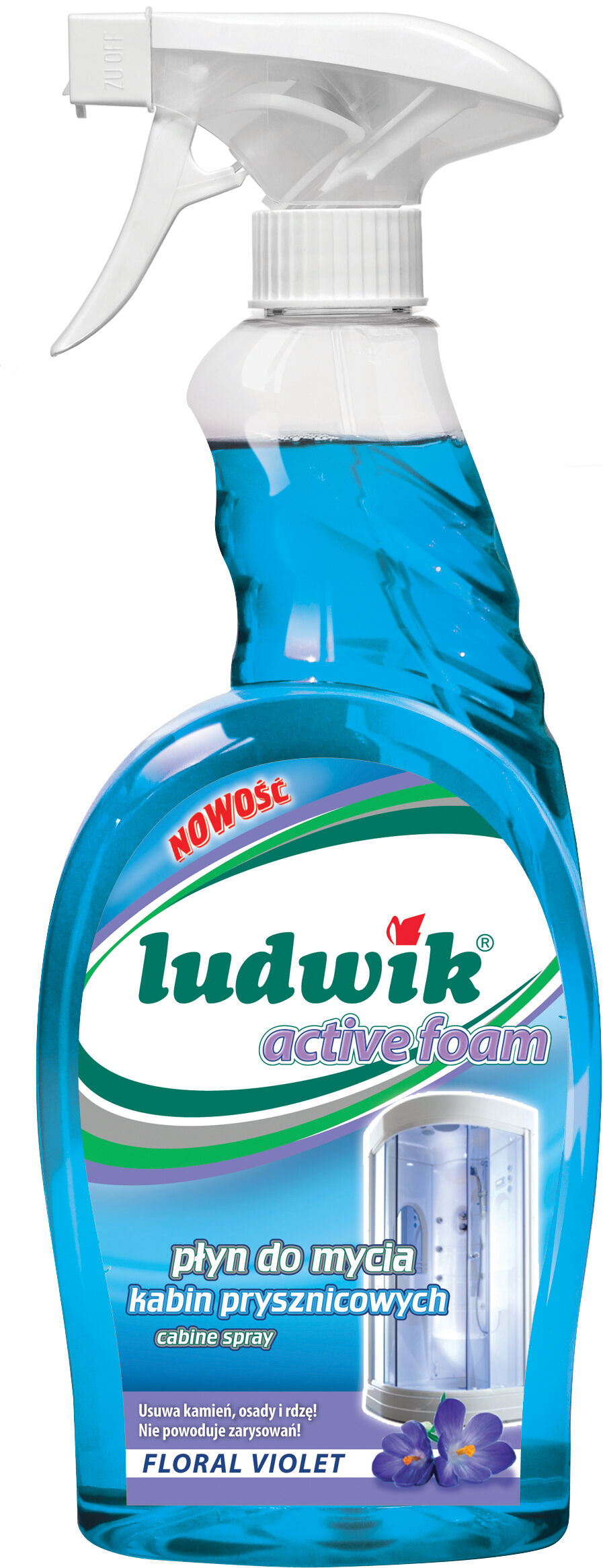 Płyn do mycia kabin prysznicowych active foam Floral Violet 750 ml ... Płyn do mycia kabin prysznicowych active foam Floral Violet 750 ml ...