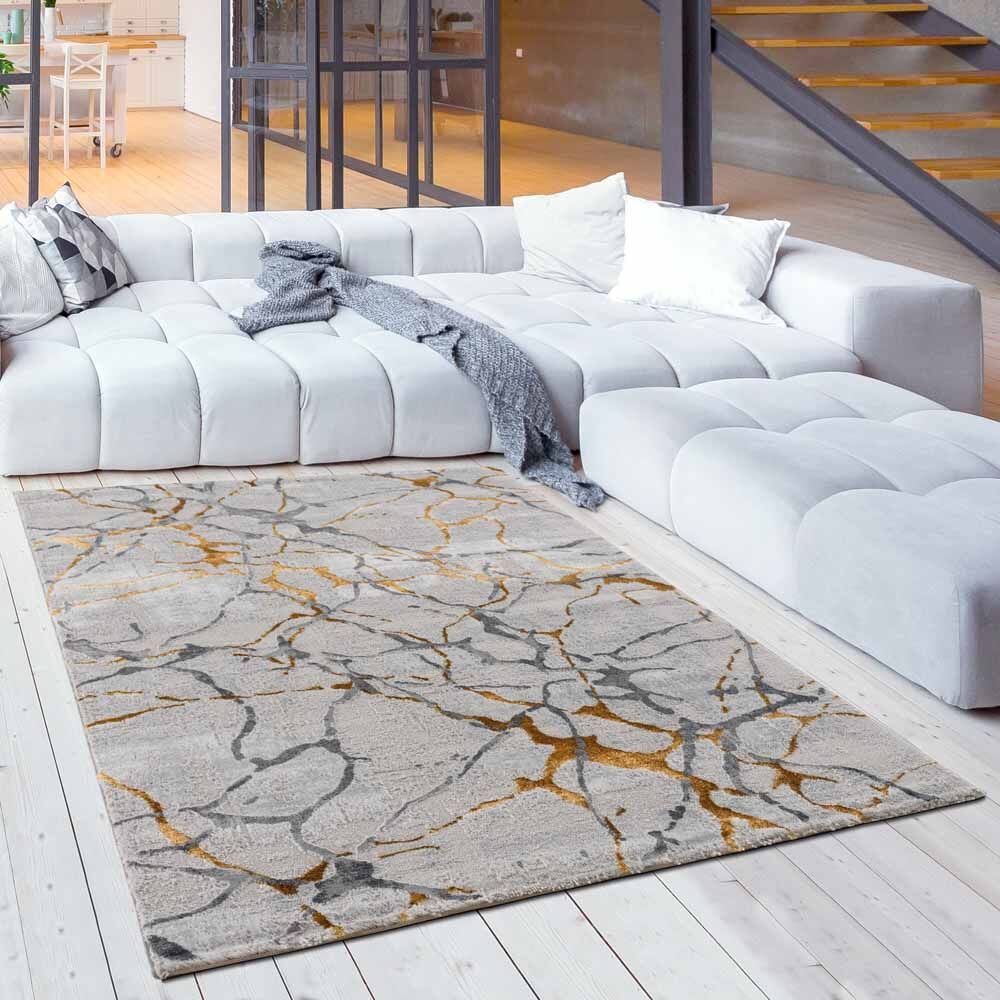 Dywan gold szary 200 x 290 cm 0327 - Bricomarche.pl