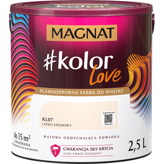 Farba #Kolor Love KL07 lekko kremowy 2,5 l Magnat - Bricomarche.pl