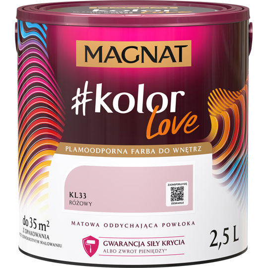 Farba #Kolor Love KL33 różowy 2,5 l Magnat - Bricomarche.pl