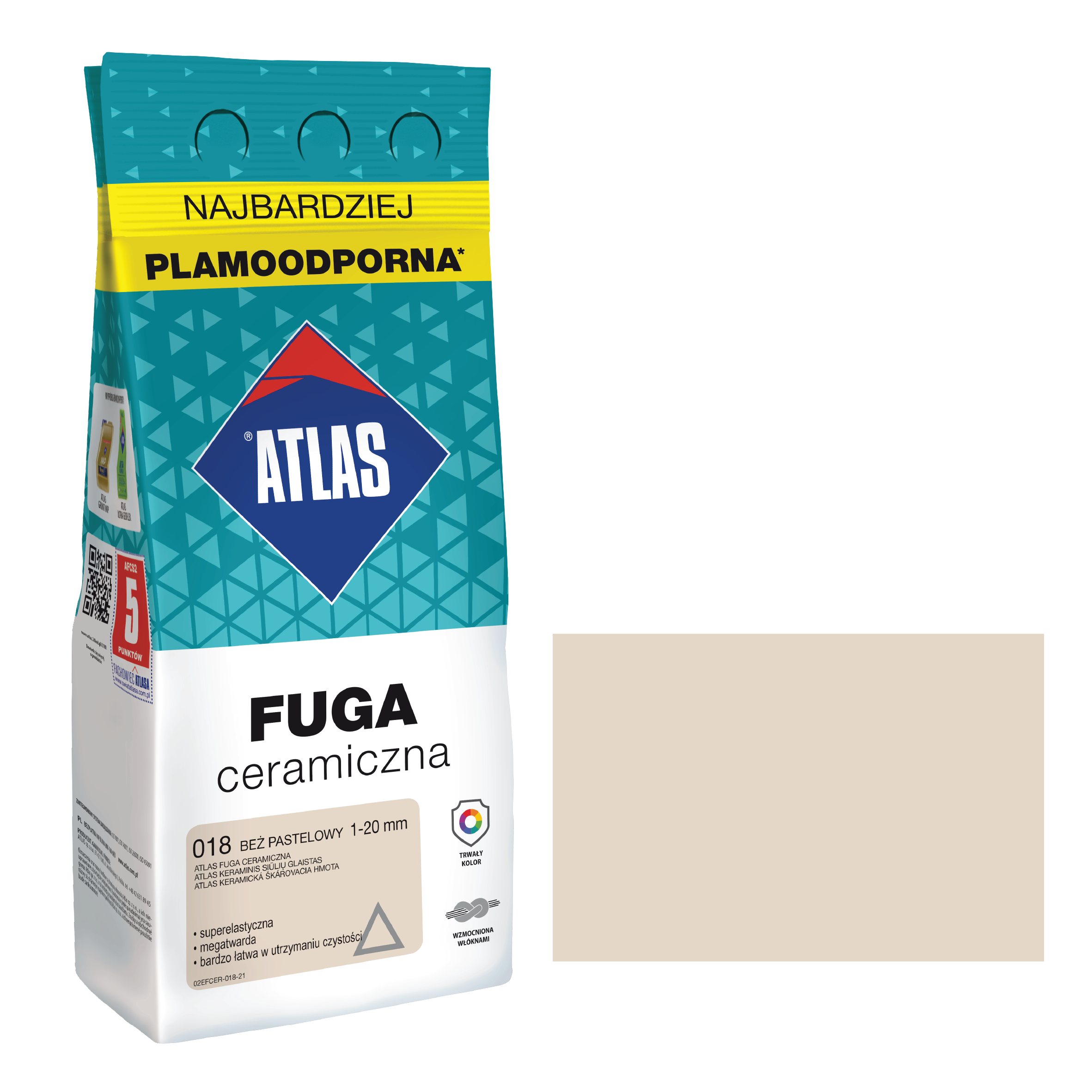 Fuga ceramiczna 018 beż pastelowy alubag 2 kg - Bricomarche.pl