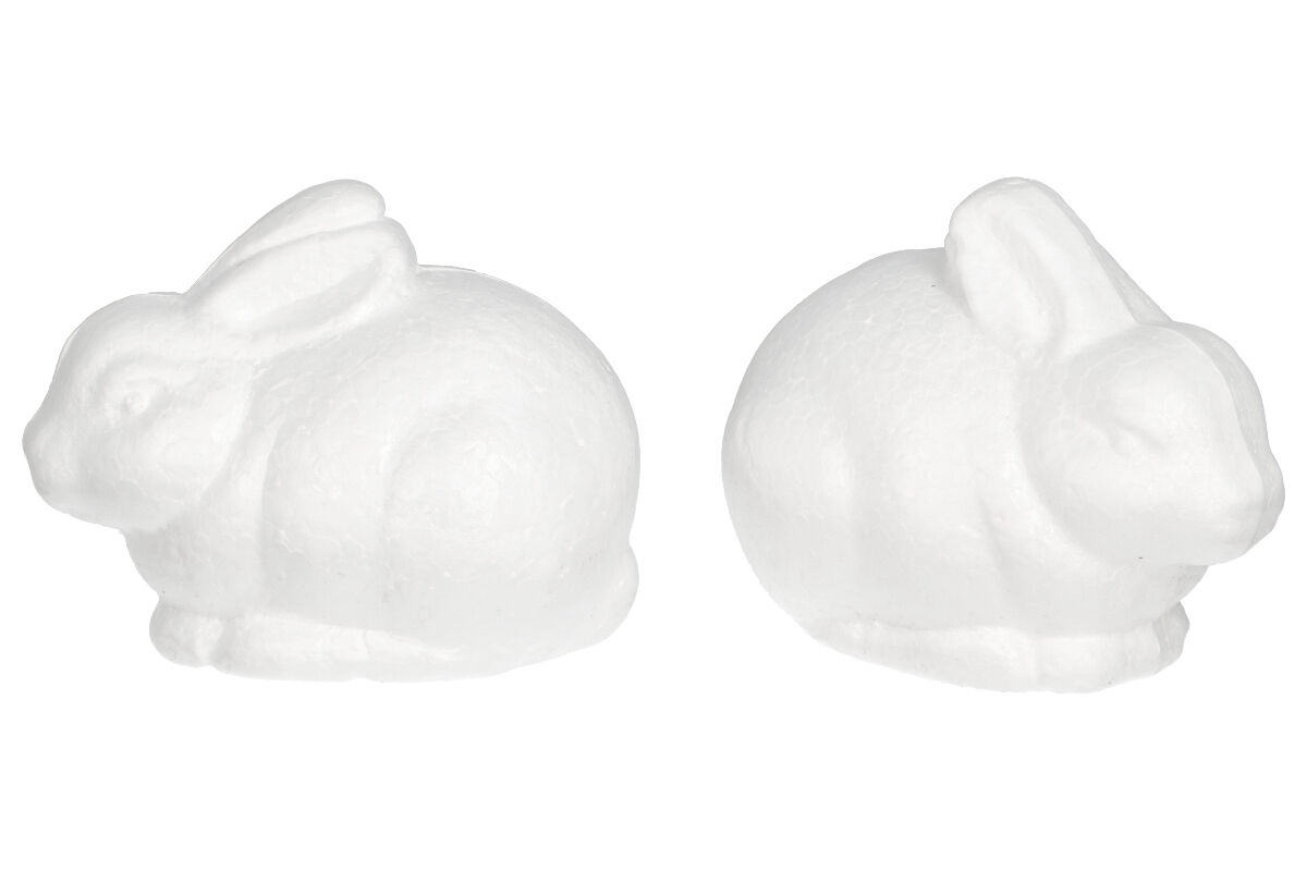 Królik styropianowy DIY 14 x 10 cm biały 2 szt. - Bricomarche.pl