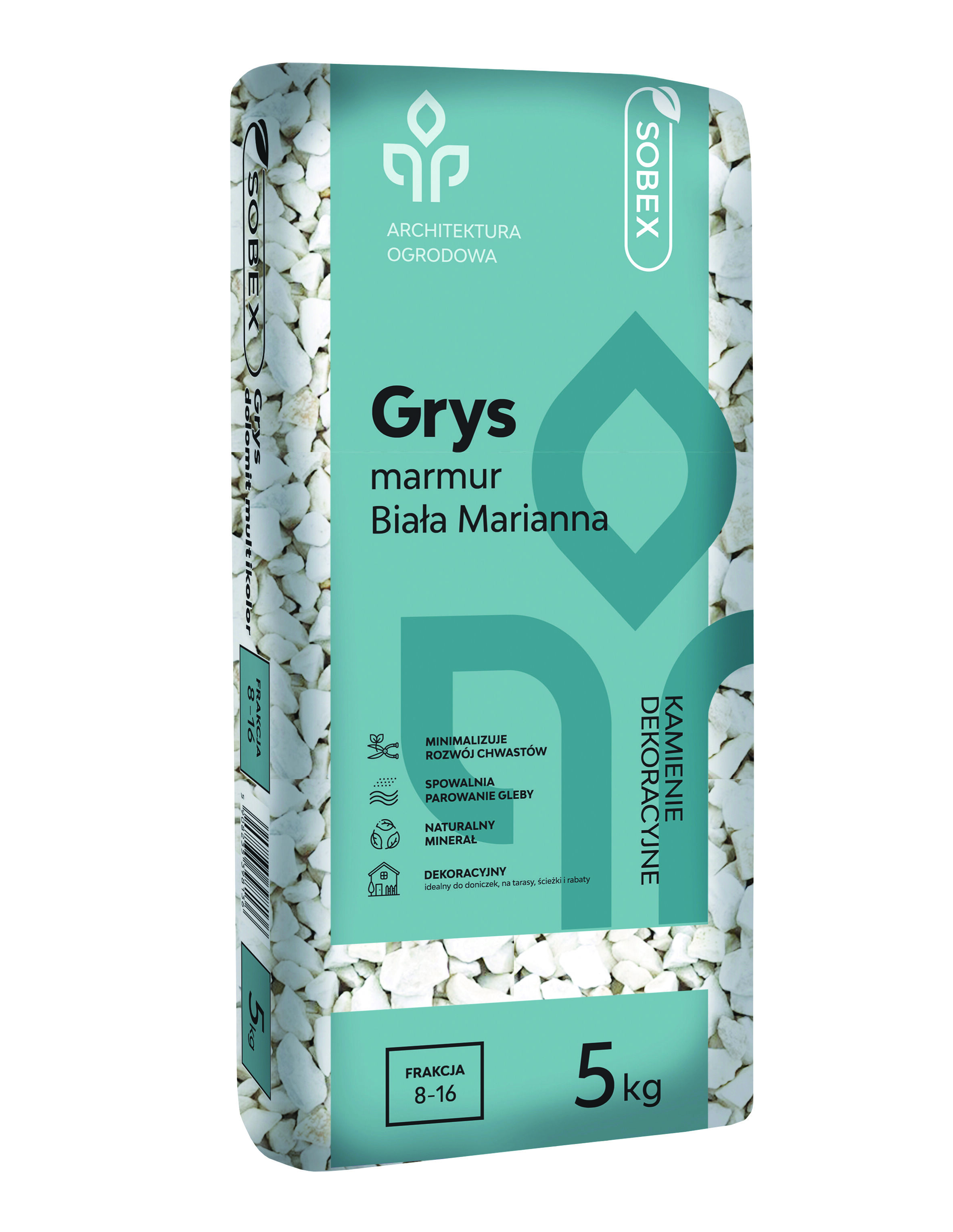 Grys marmur Biała Marianna 5 kg (8-16) Sobex - Bricomarche.pl