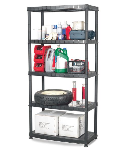 Regał warsztatowy plastikowy DELUXE 91,5 x 45,7 x 185 cm 5 półek - Bricomarche.pl