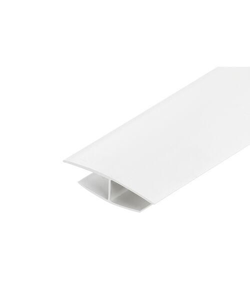 Listwa łącząca H do paneli ściennych PVC 3 m biała Cezar - Bricomarche.pl