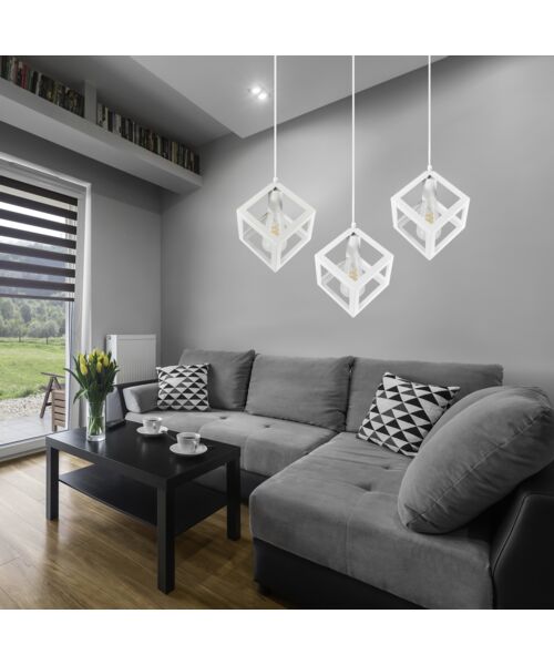 Lampa wisząca IL MIO SWEDEN 4486-3 3xE27 biały - Bricomarche.pl